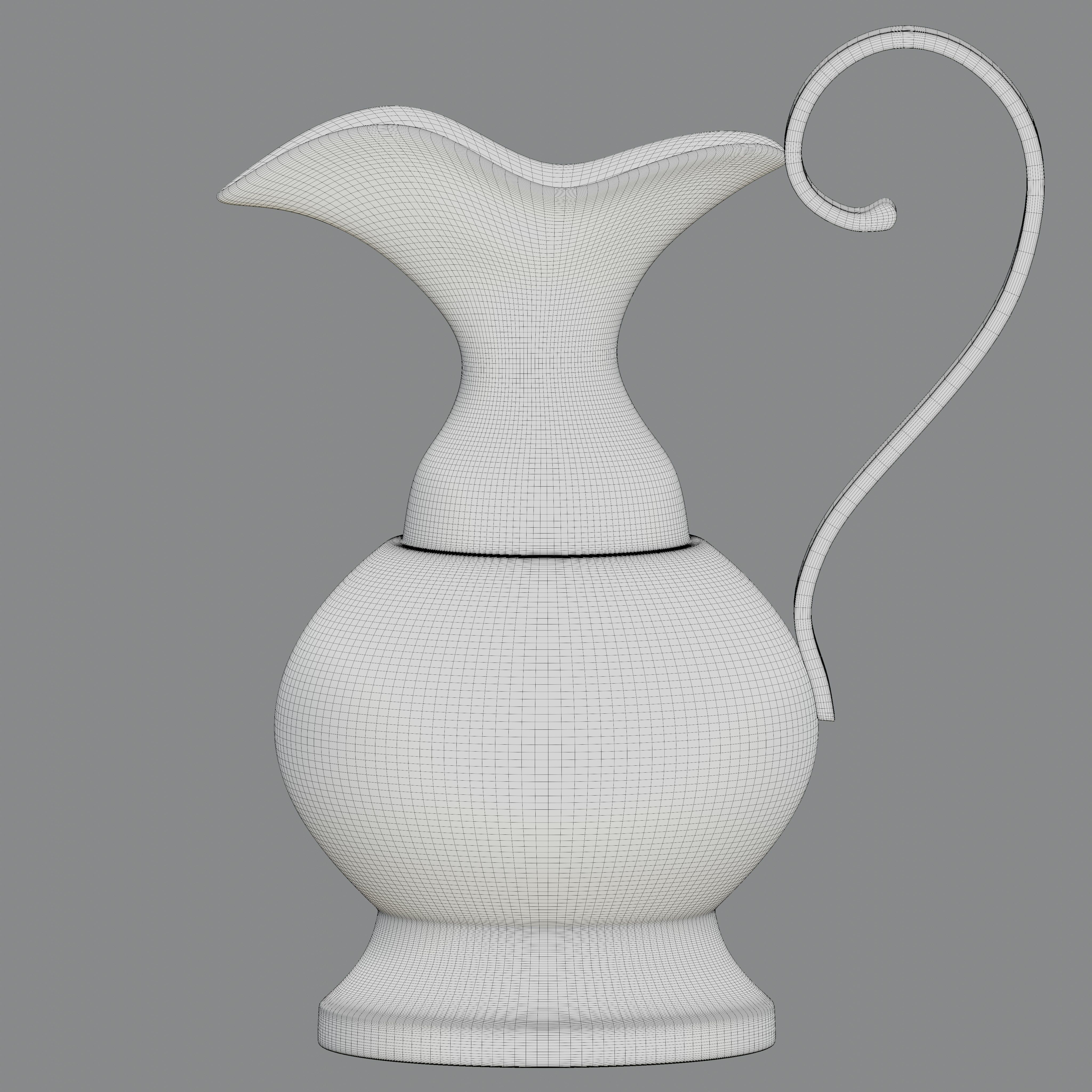 Vintage brass pitcher 3D model | CGTrader