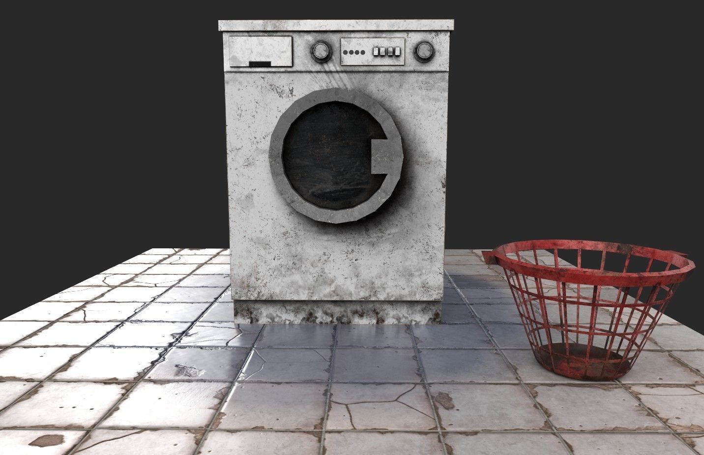 3D model Old Washing Machine VR / AR / low-poly | CGTrader