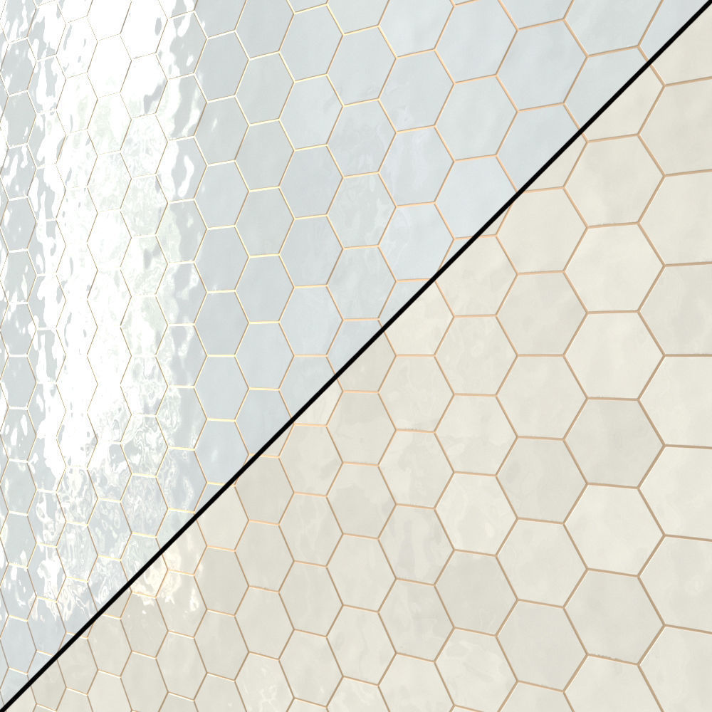 Hexagon Tile 10 Types 3D model | CGTrader