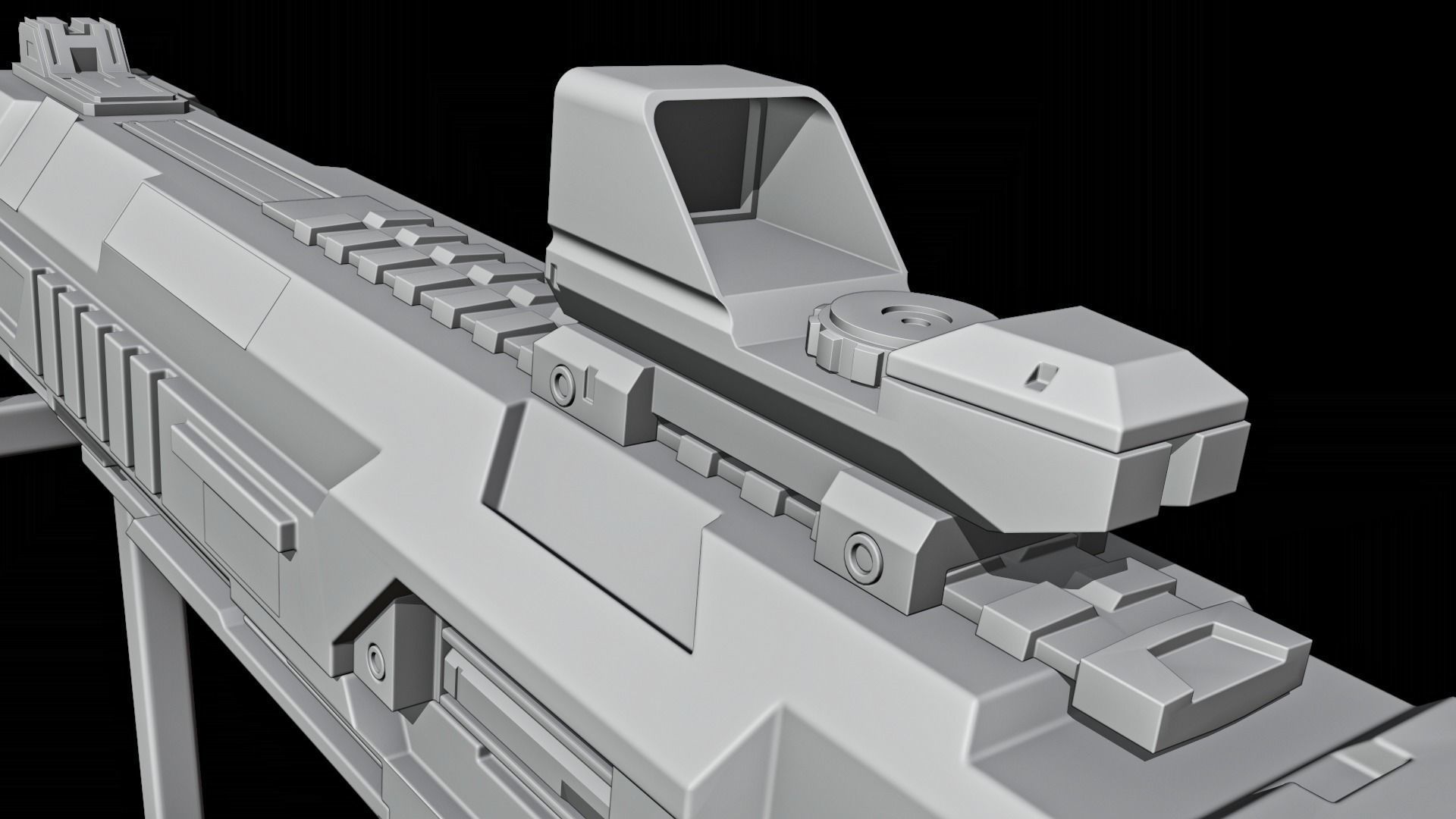 Sci-fi gun G2 3D model | CGTrader