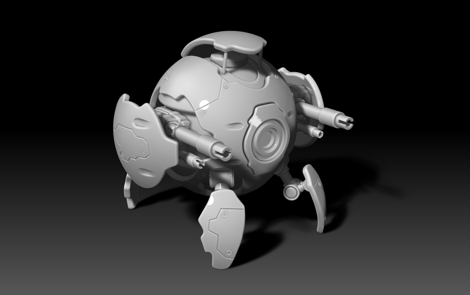 Ball Roll Robot 3D model 3D printable | CGTrader