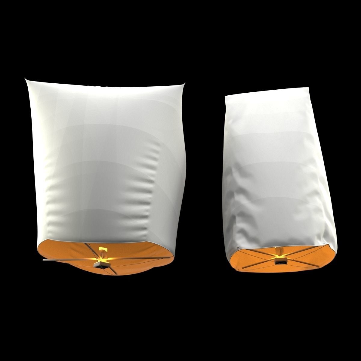 Chinese sky lantern 3D model | CGTrader