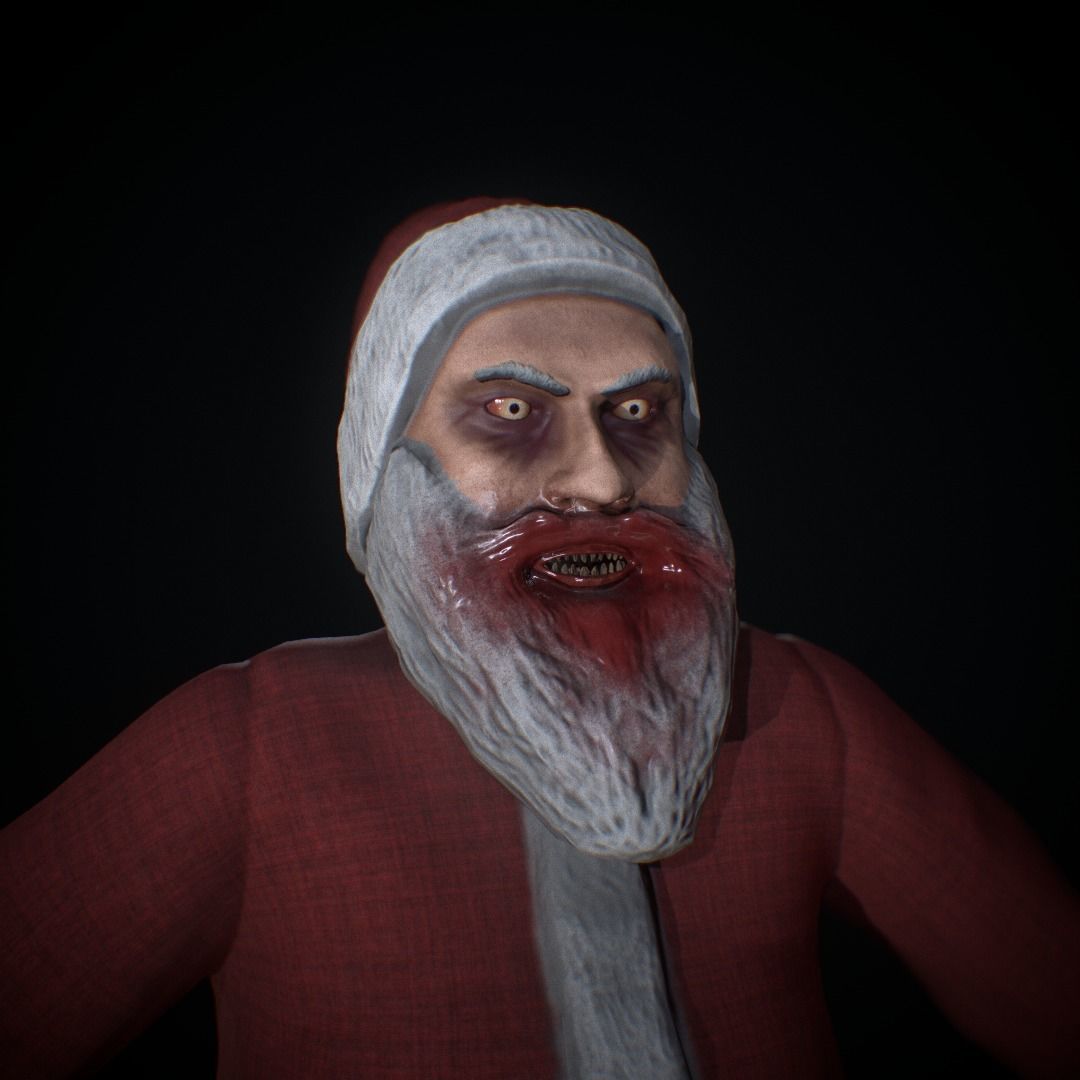 3D model Santa Claus Evil VR / AR / low-poly | CGTrader