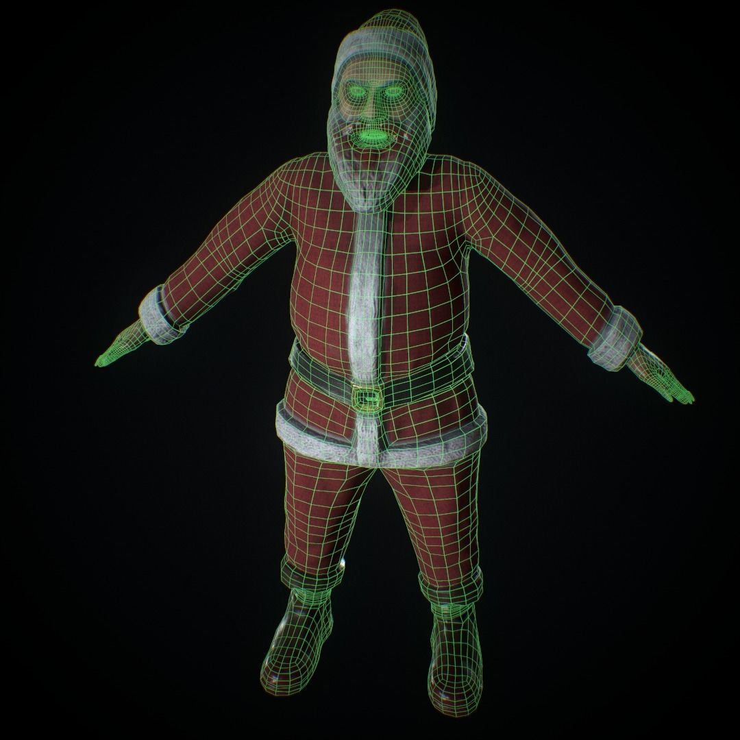 3D model Santa Claus Evil VR / AR / low-poly | CGTrader