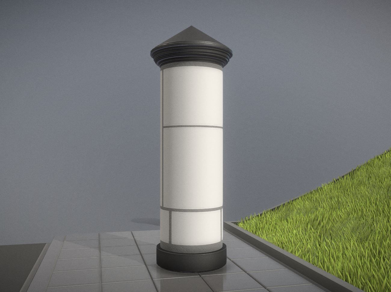 3D model Classic Advertising Pillar 06 VR / AR / low-poly | CGTrader