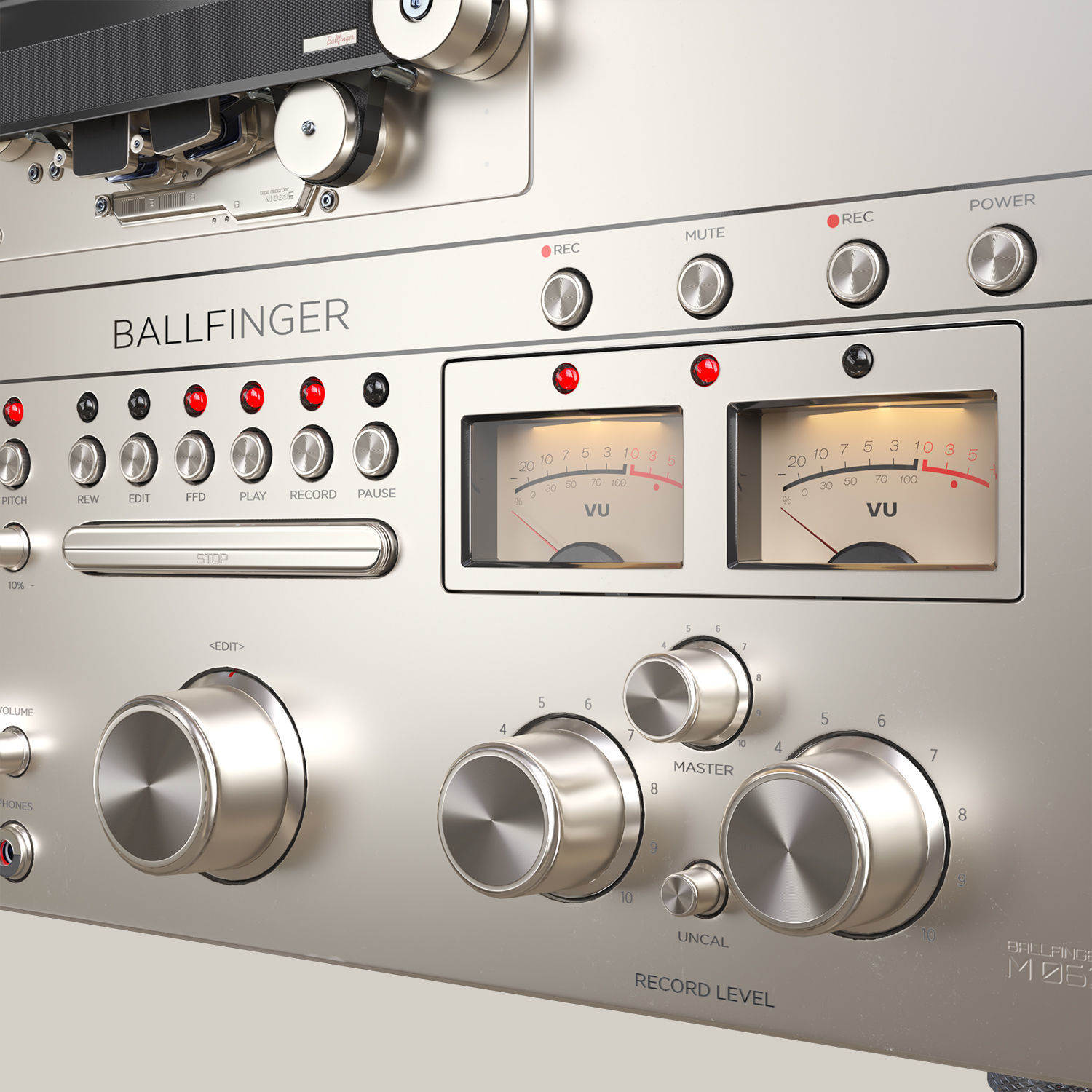 Tape recorder Ballfinger M063 3D model | CGTrader