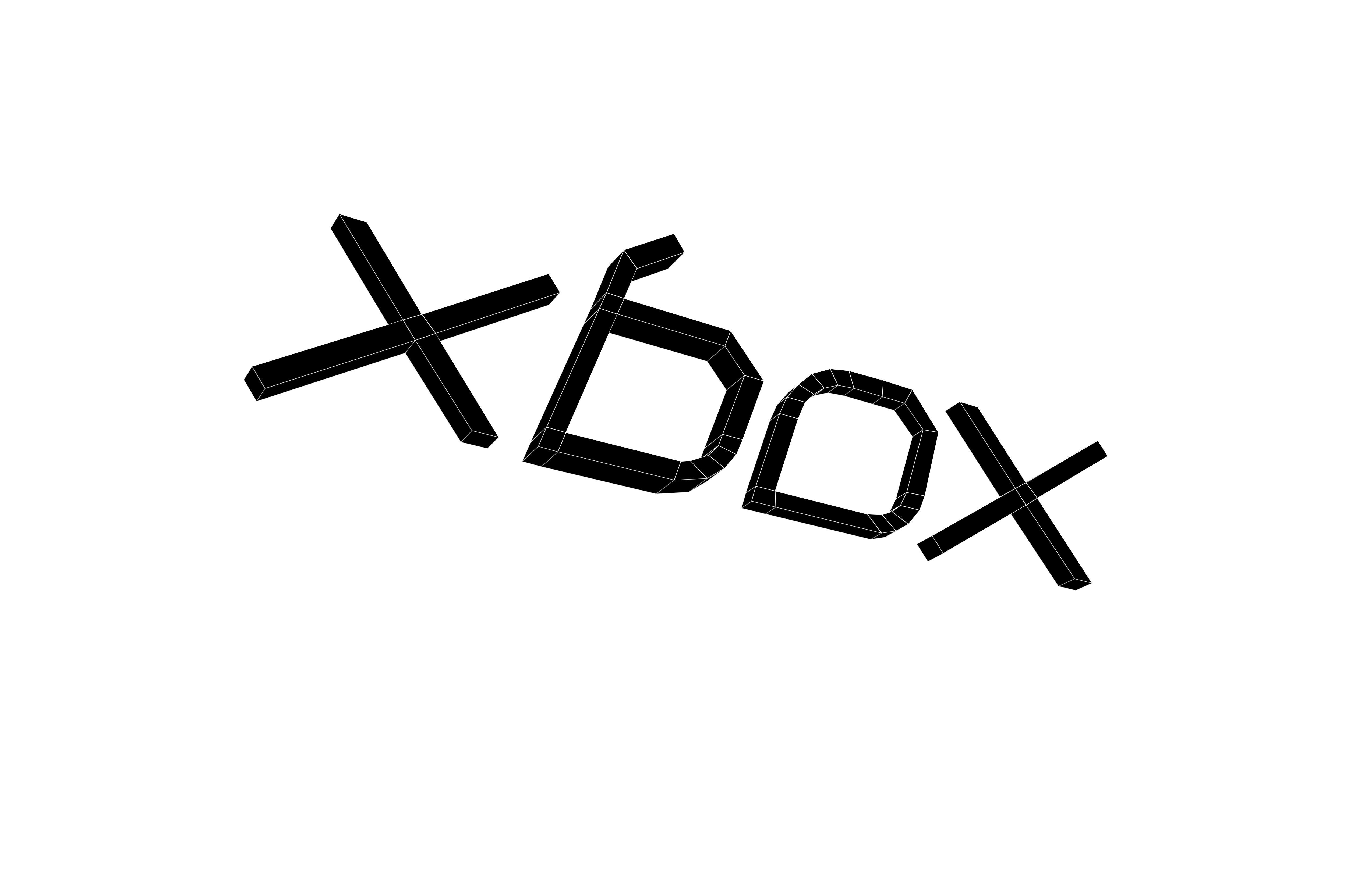Xbox 2000 Logo v1 001 free VR / AR / low-poly 3D model | CGTrader