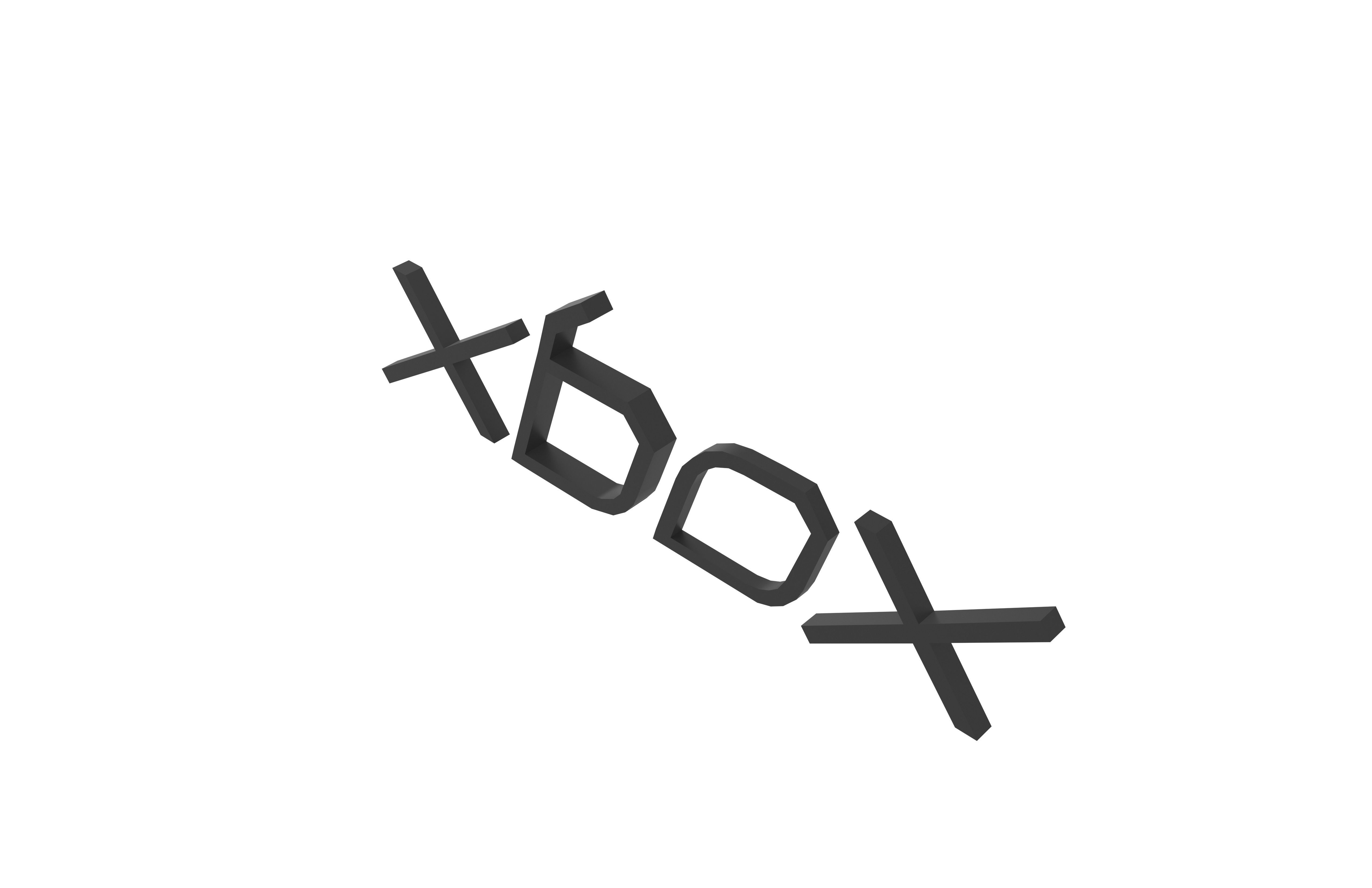 Xbox 2000 Logo v1 002 free VR / AR / low-poly 3D model | CGTrader