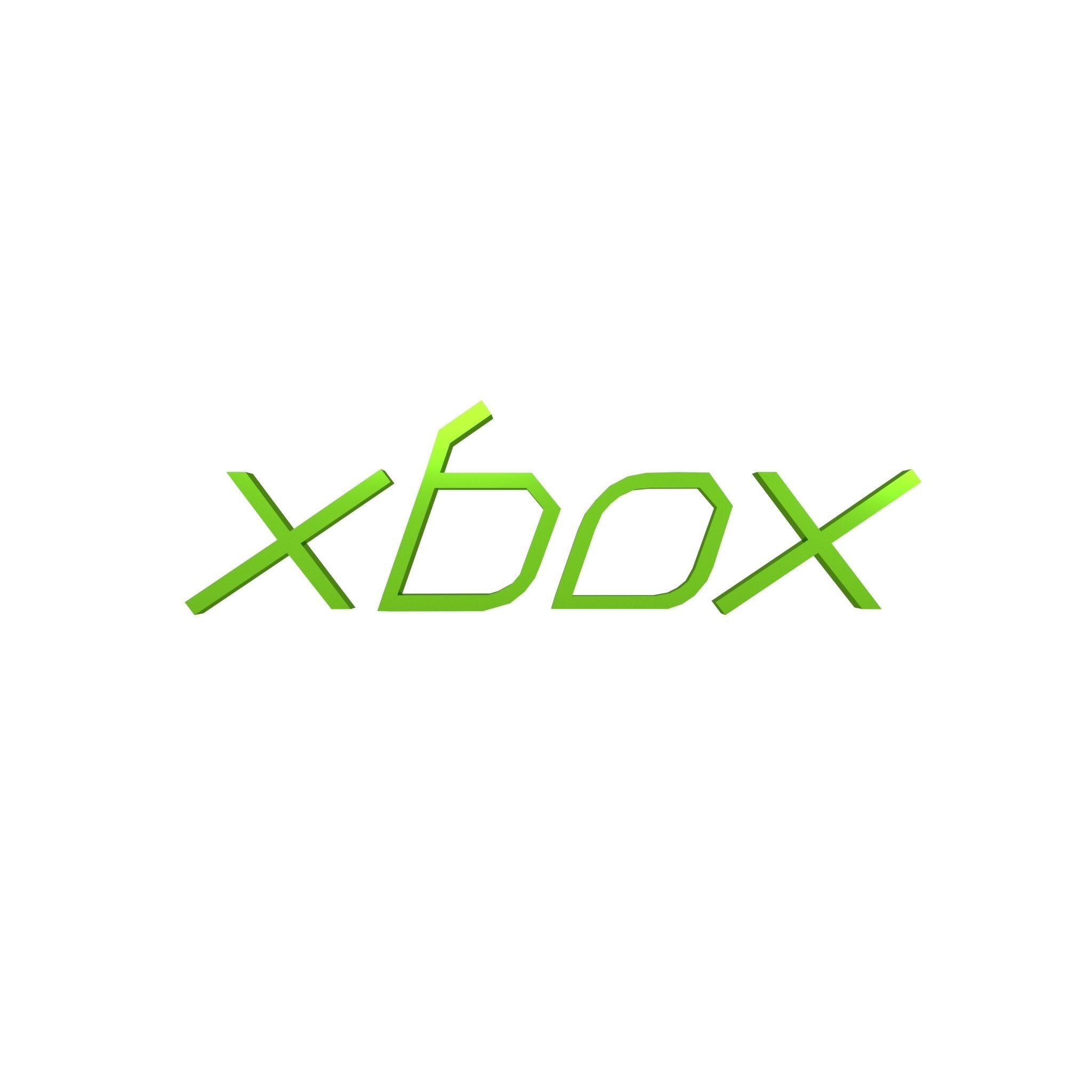 Xbox 2000 Logo v1 003 free VR / AR / low-poly 3D model | CGTrader