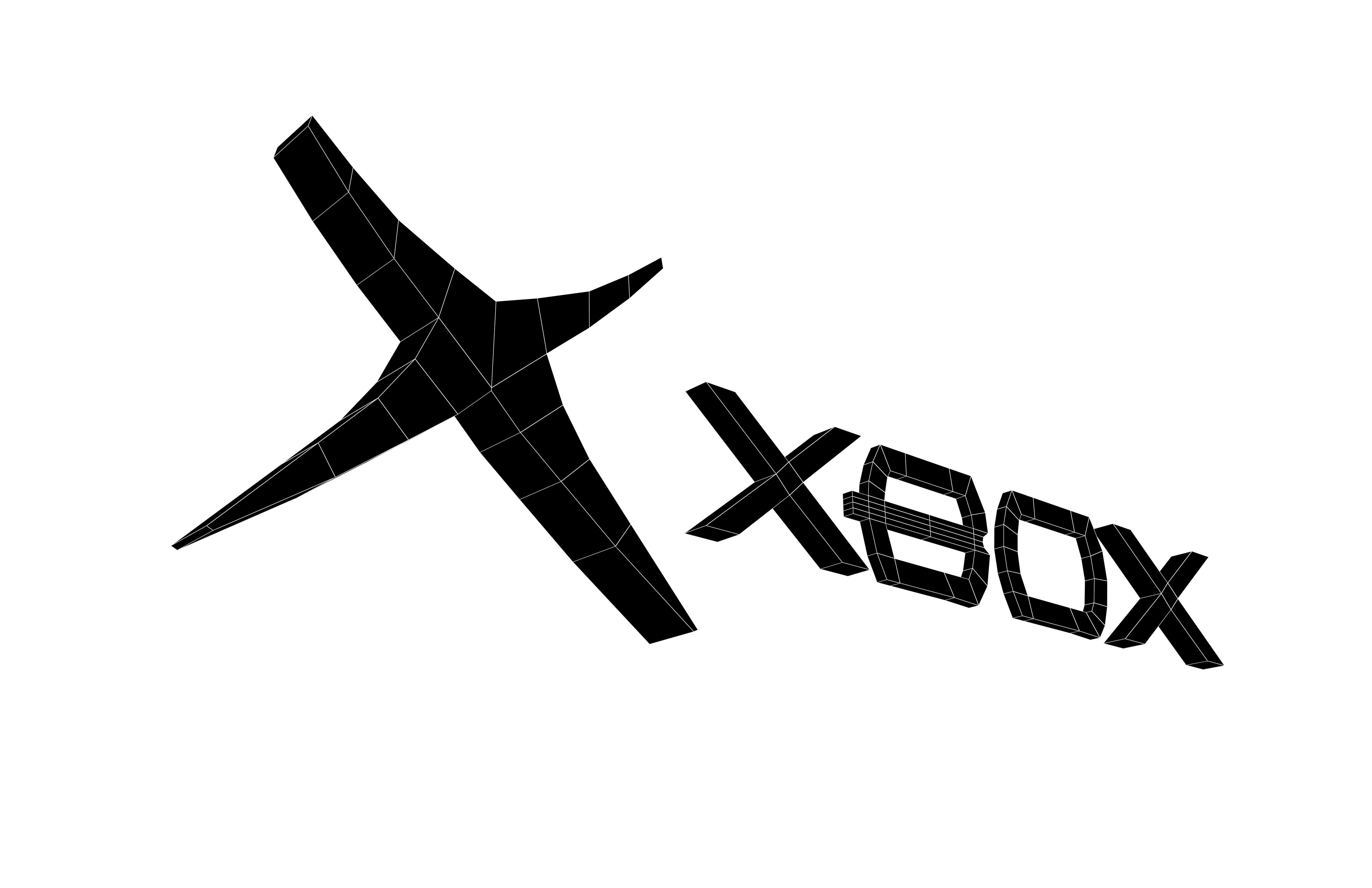 Xbox 2001 Logo v1 001 free VR / AR / low-poly 3D model | CGTrader