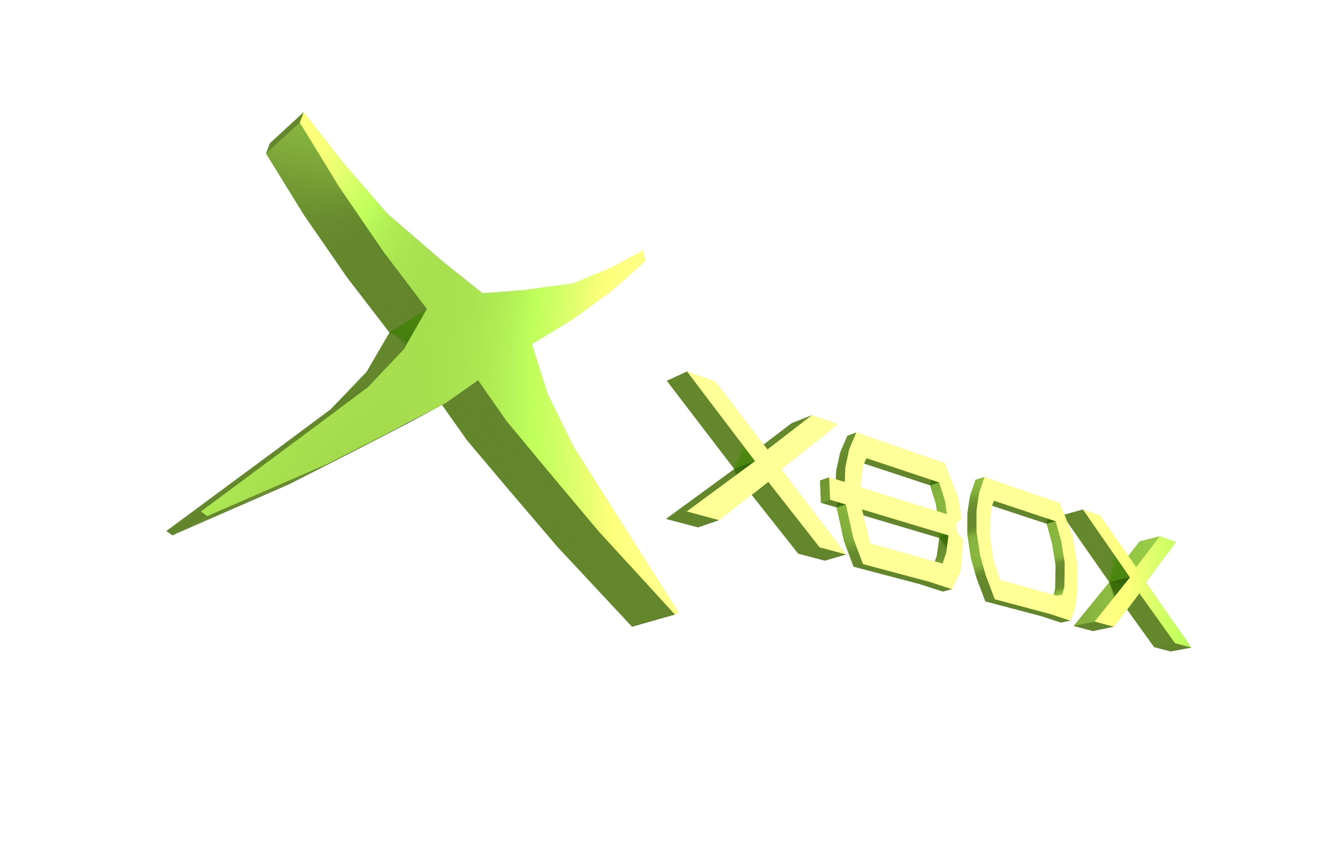 Xbox 2001 Logo v1 003 free VR / AR / low-poly 3D model | CGTrader
