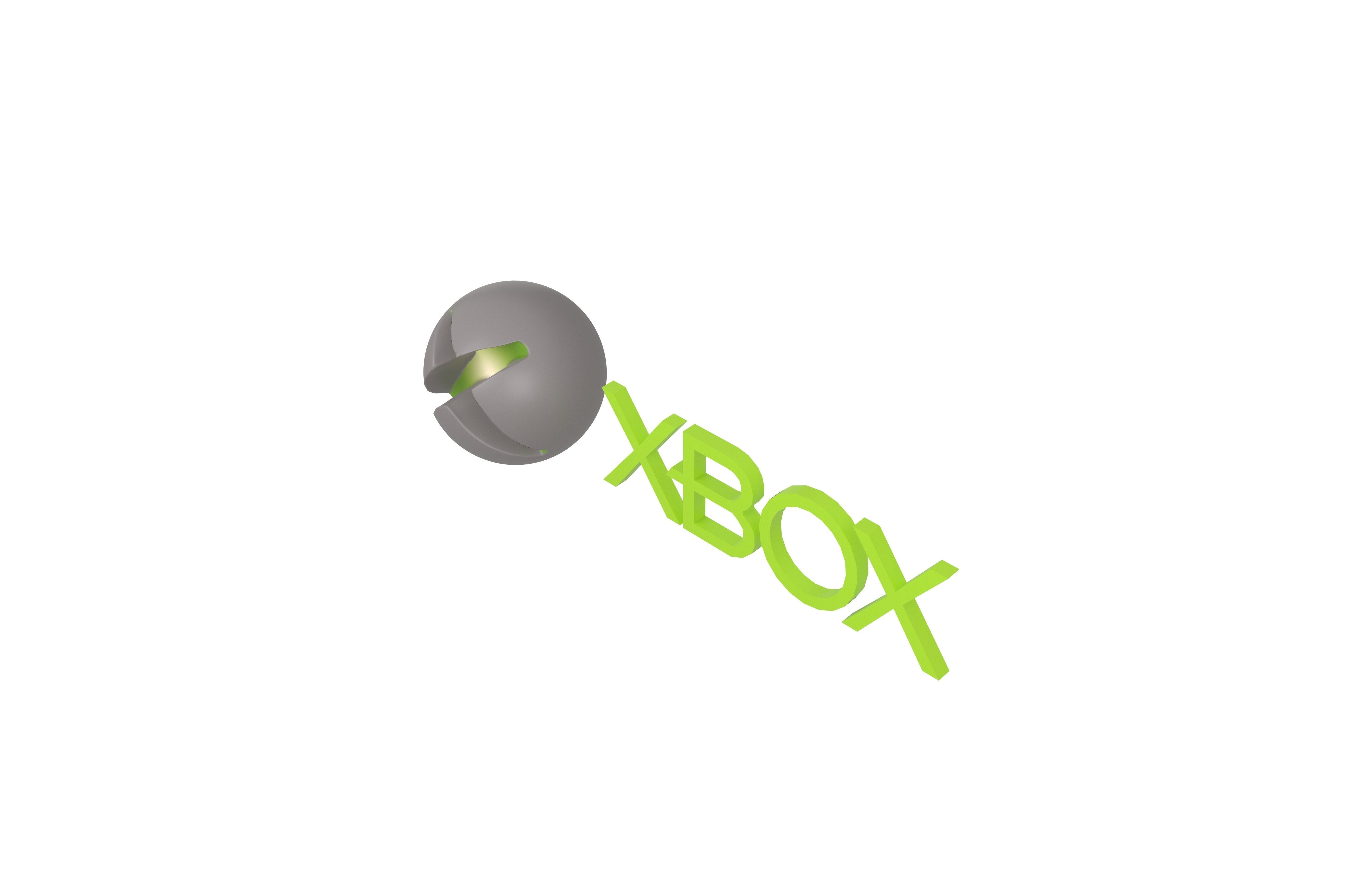 Xbox 2005 Logo v1 001 free VR / AR / low-poly 3D model | CGTrader