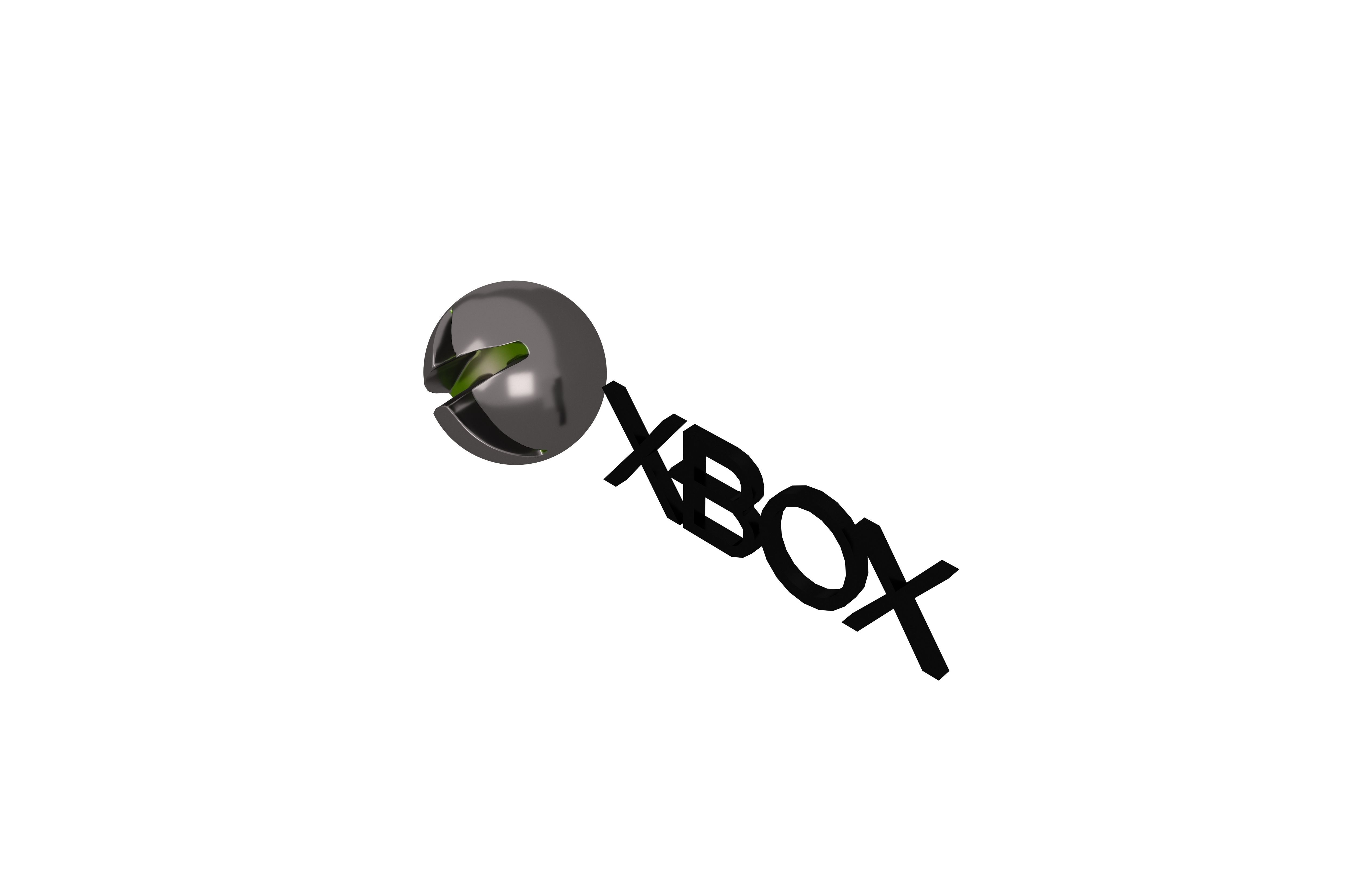 Xbox 2005 Logo v1 004 free VR / AR / low-poly 3D model | CGTrader