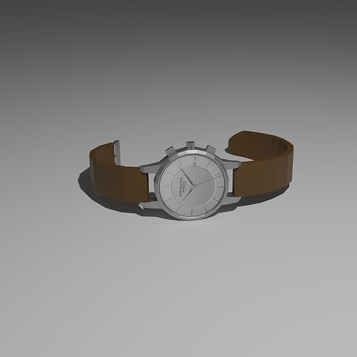 3D model Wristclock lowpoly watch VR / AR / low-poly | CGTrader