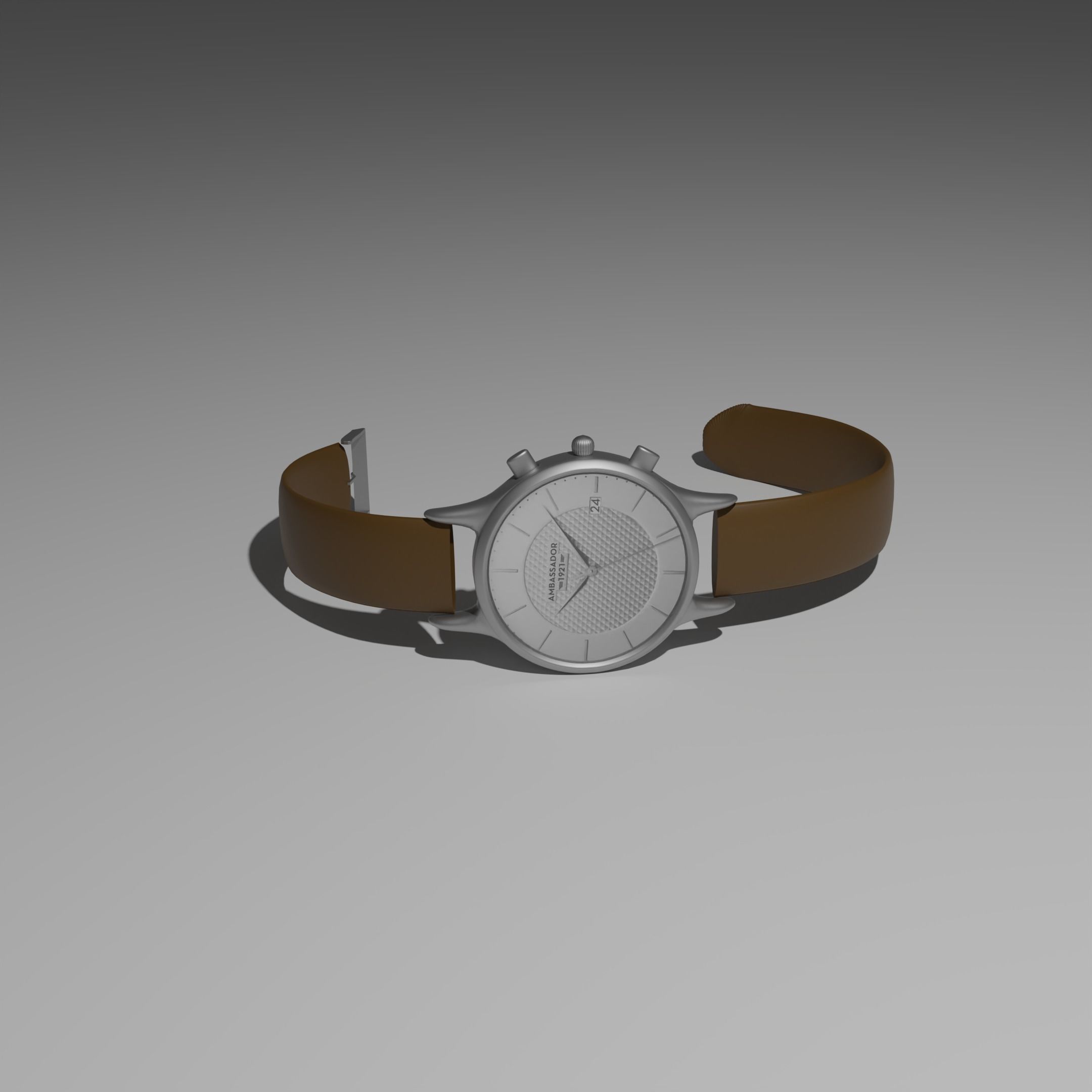 3D model Wristclock lowpoly watch VR / AR / low-poly | CGTrader