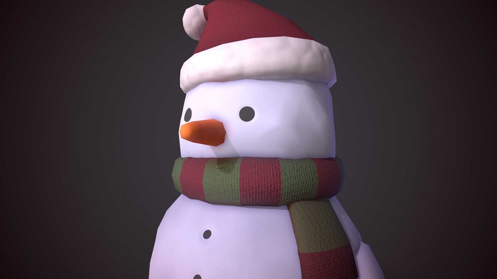 3D model Snowman Christmas VR / AR / low-poly | CGTrader