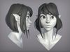 Cartoon female character Elf base mesh 3D model | CGTrader