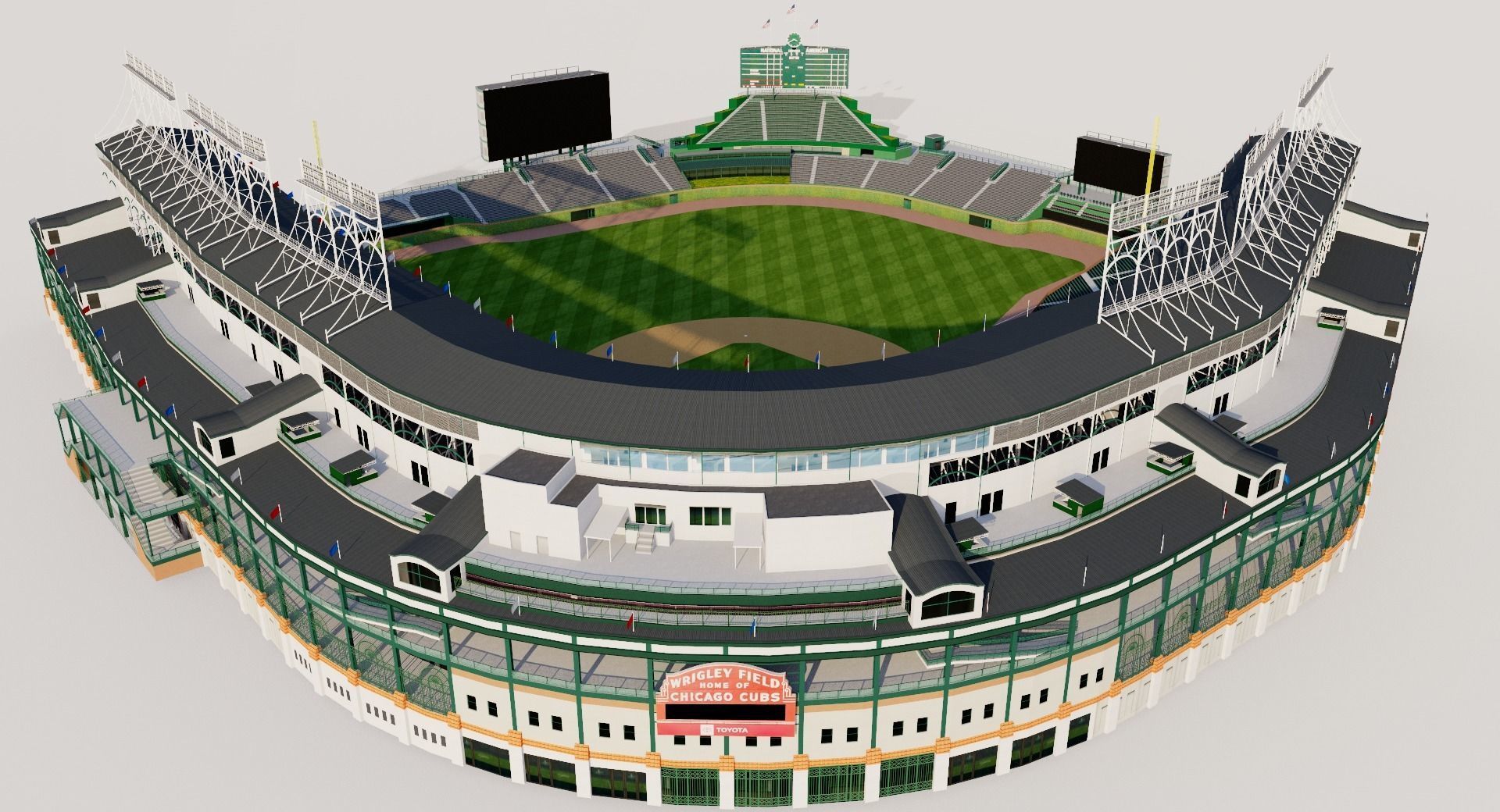 Wrigley Field - Chicago Cubs 3D model | CGTrader