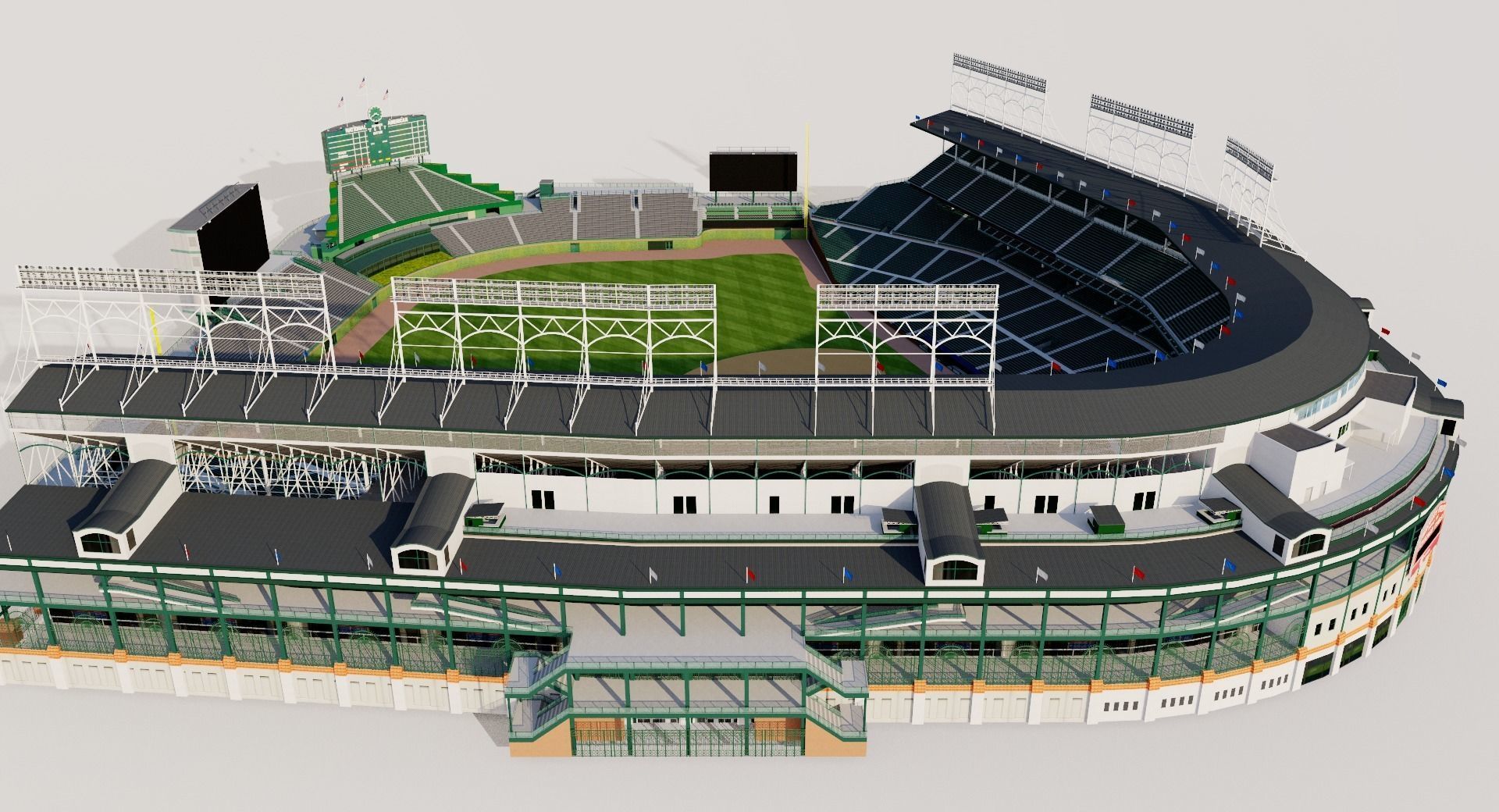 Wrigley Field - Chicago Cubs 3D model | CGTrader