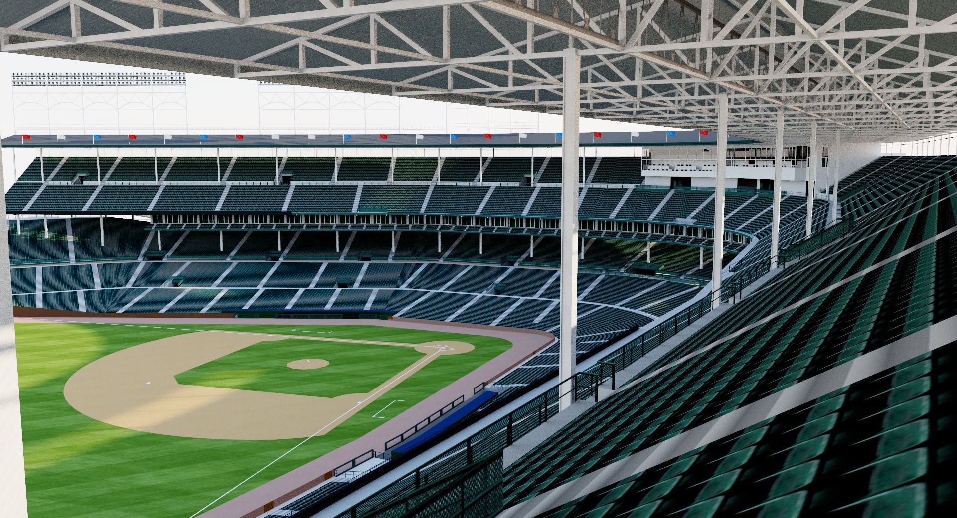 Wrigley Field - Chicago Cubs 3D model | CGTrader