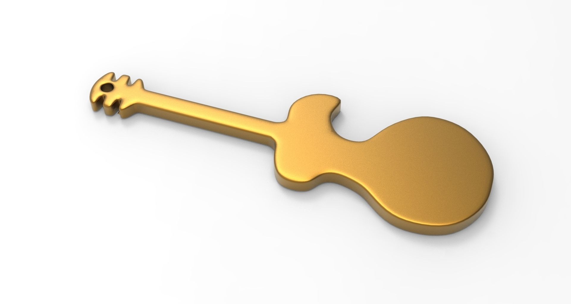 Guitar Keychain model 3D model 3D printable | CGTrader