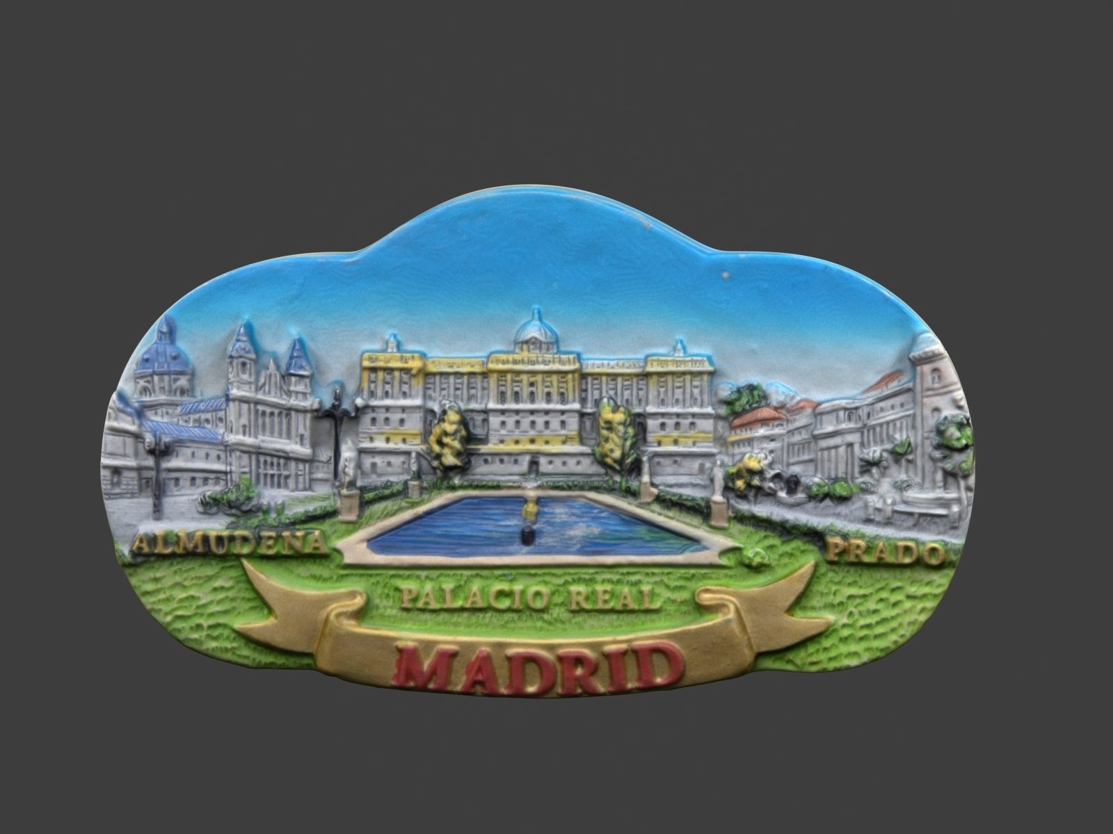 Madrid Spain Magnet Souvenir 3D model 3D printable | CGTrader