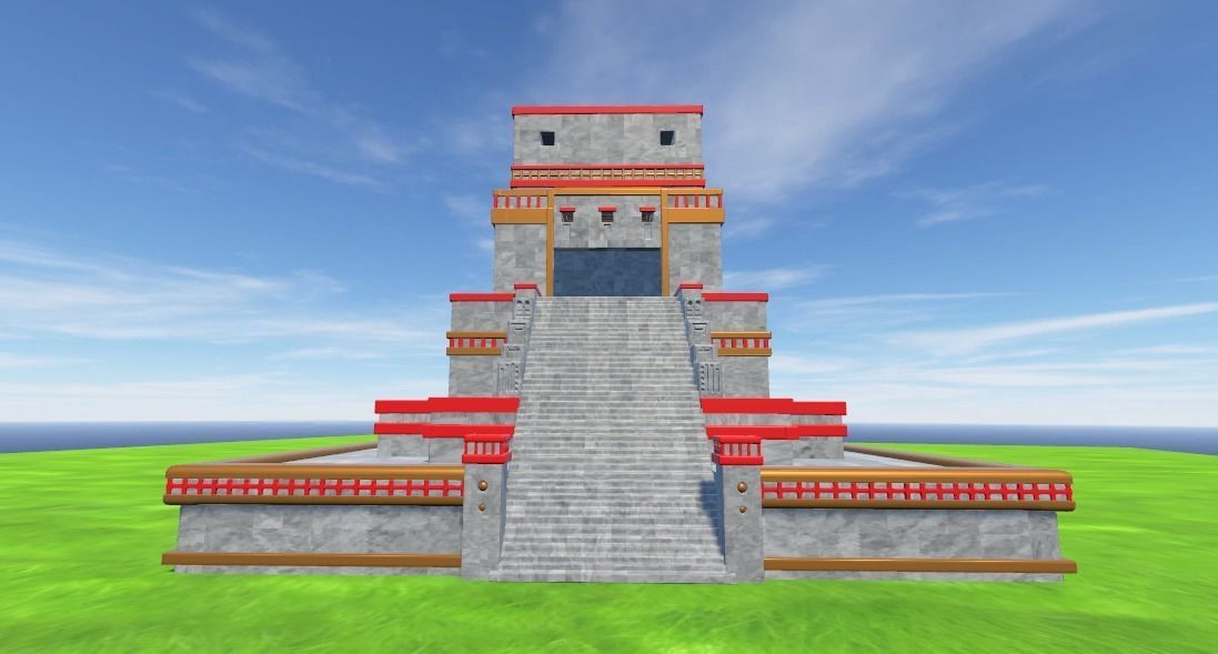 Aztec pyramid free VR / AR / low-poly 3D model | CGTrader