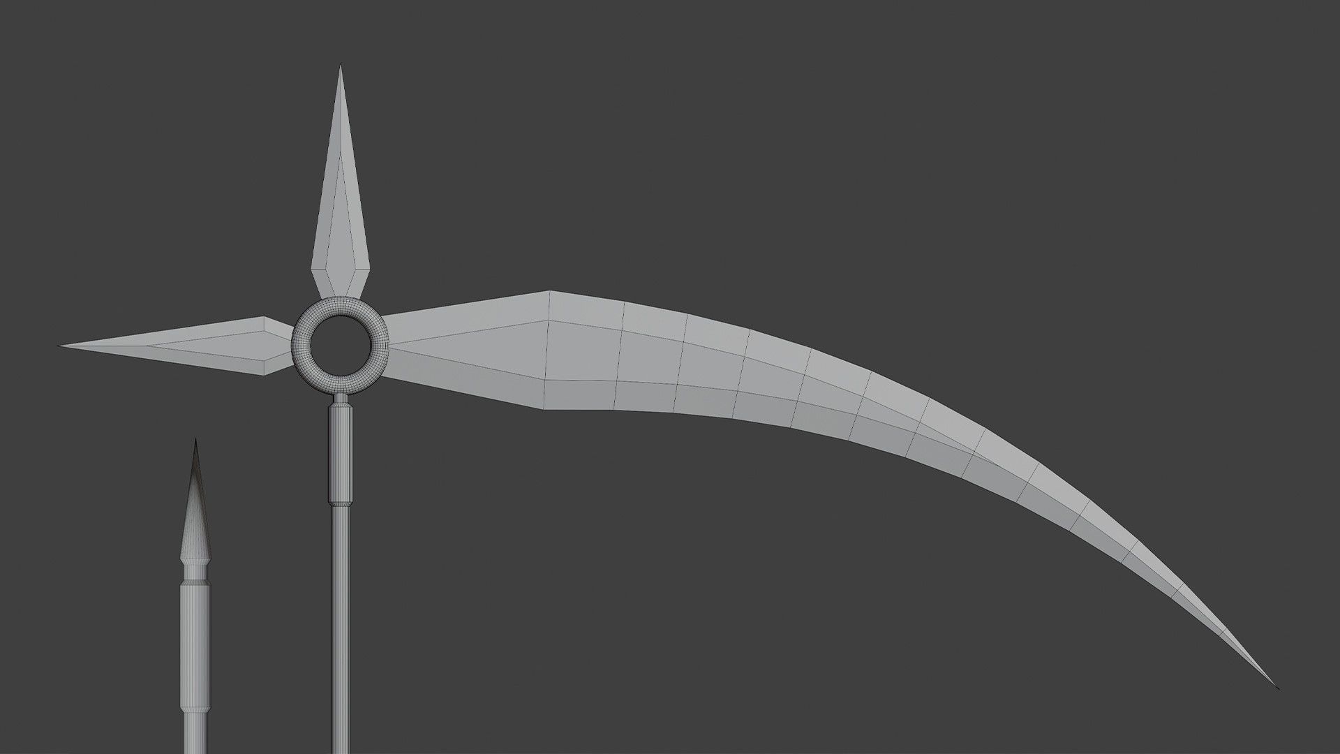 3D model Low Poly Scythe sword VR / AR / low-poly | CGTrader