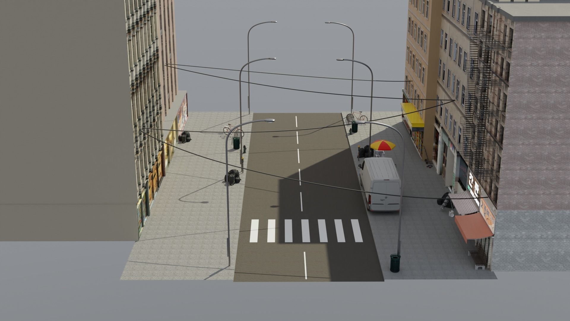 street1 graffiti ages free 3D model rigged | CGTrader