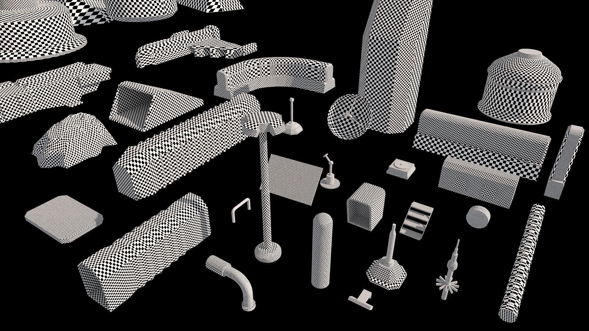 3D model LOW POLY SPACE BIG PACK UNITY AND FBX - PLEXUS GAME ASSETS VR ...