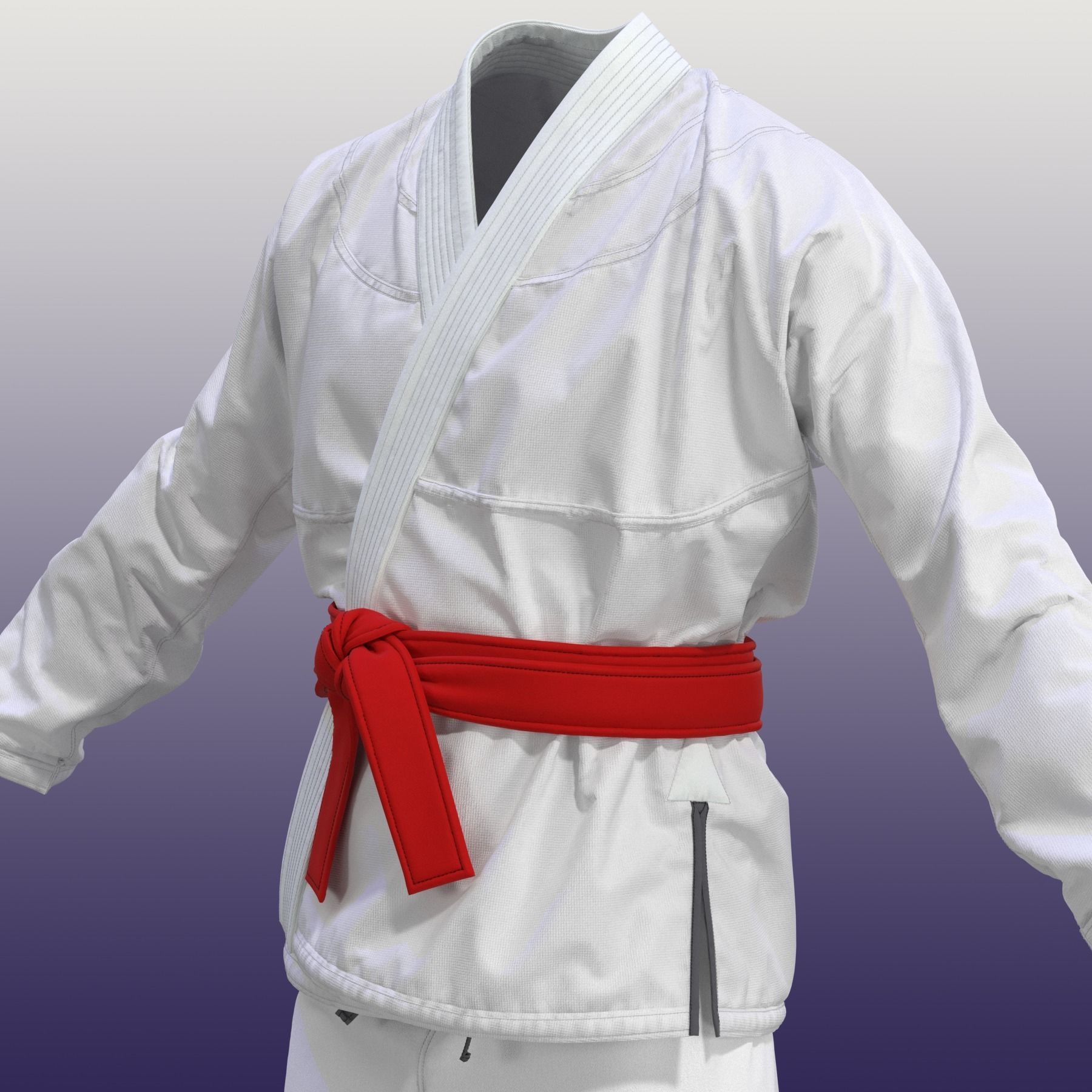 Martial Art Uniform - Kimono judo 3D model | CGTrader