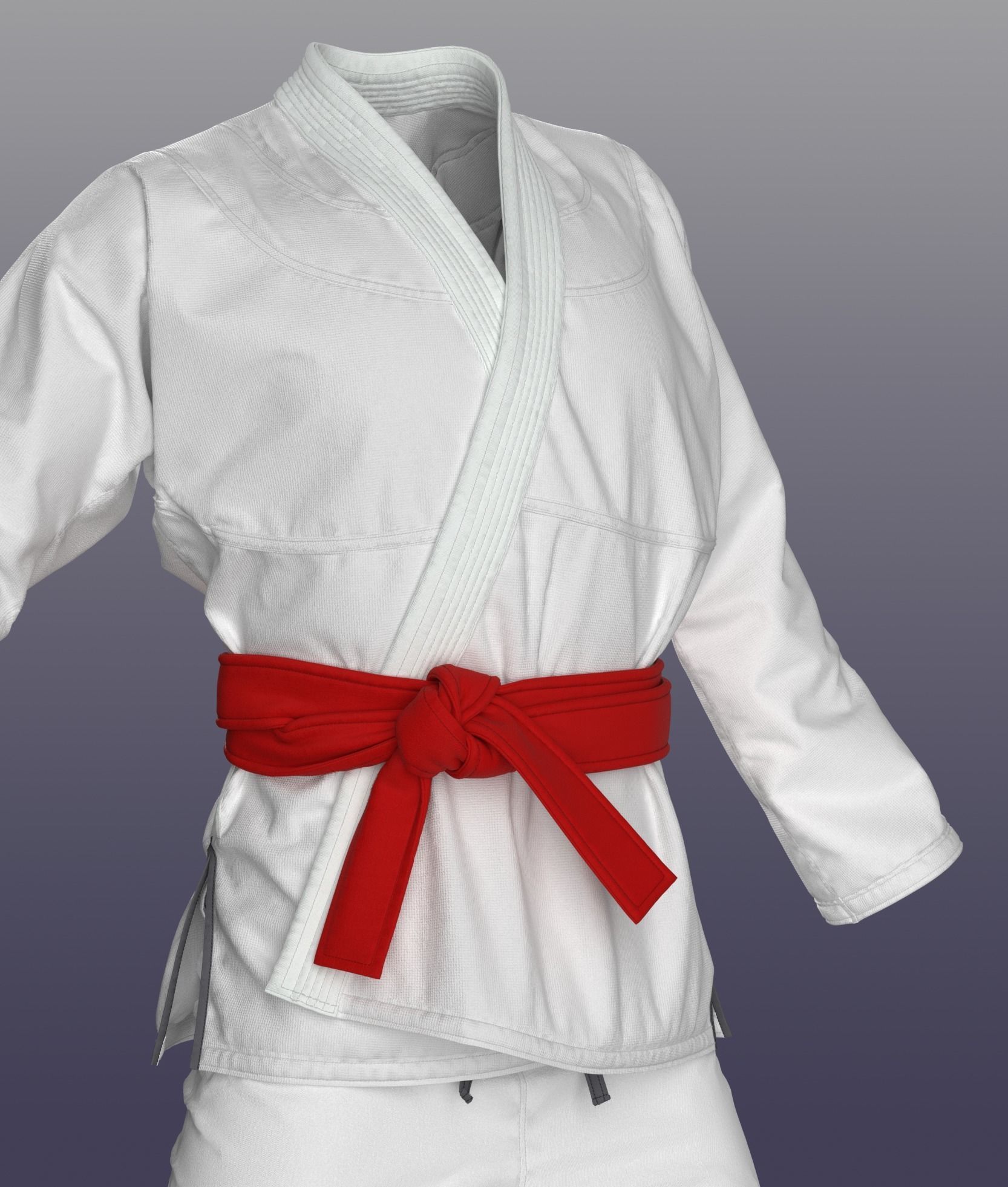 Martial Art Uniform - Kimono judo 3D model | CGTrader