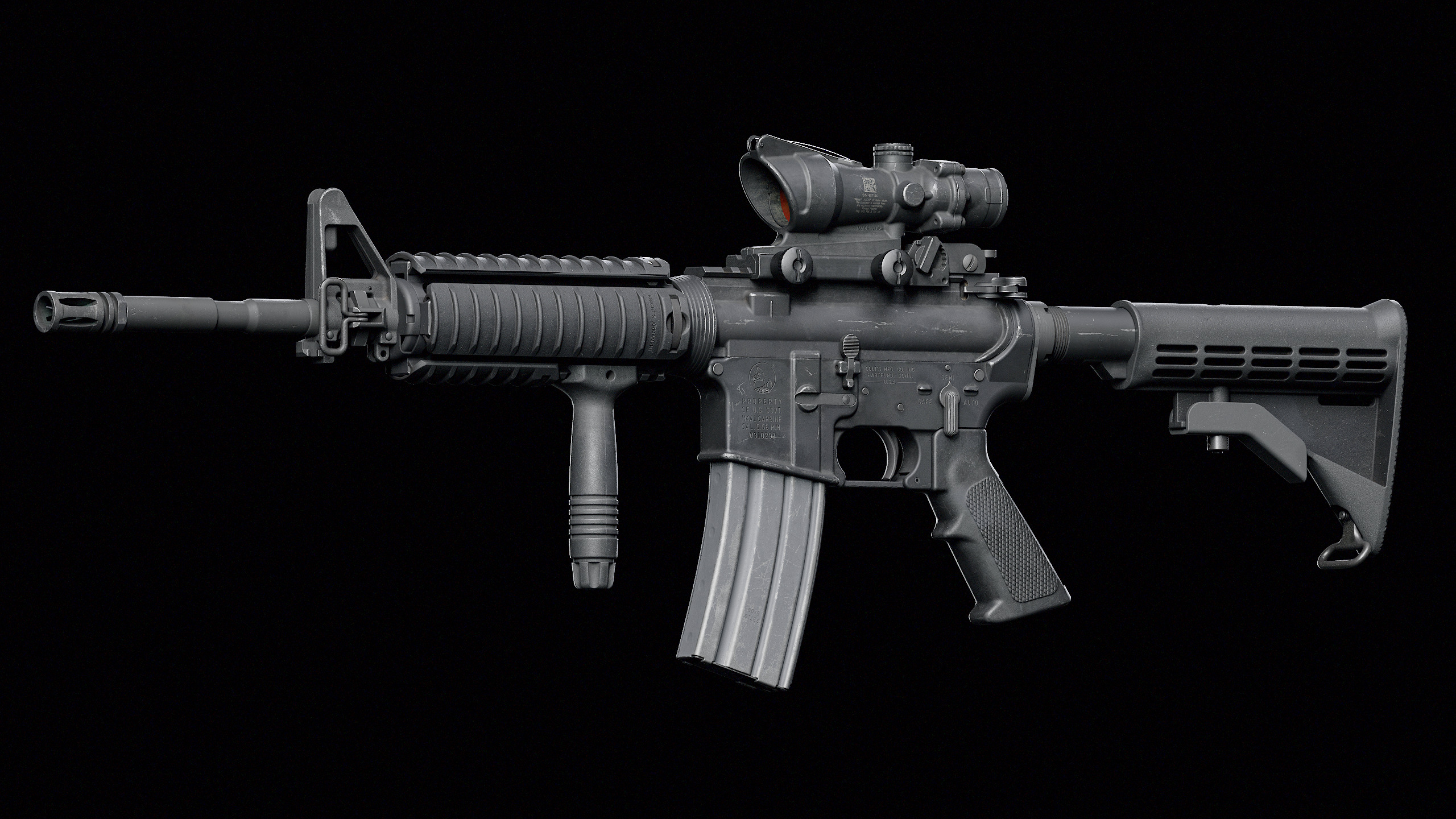 3D model M4A1-ACOG VR / AR / low-poly | CGTrader