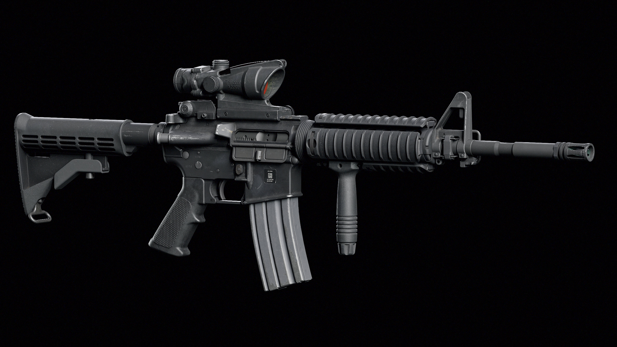 3D model M4A1-ACOG VR / AR / low-poly | CGTrader