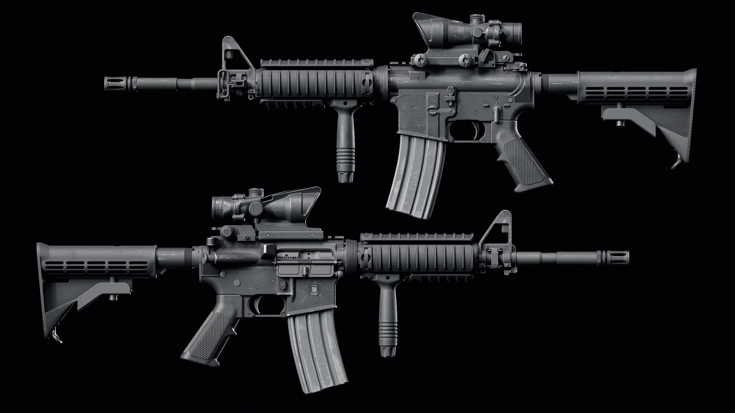 3D model M4A1-ACOG VR / AR / low-poly | CGTrader