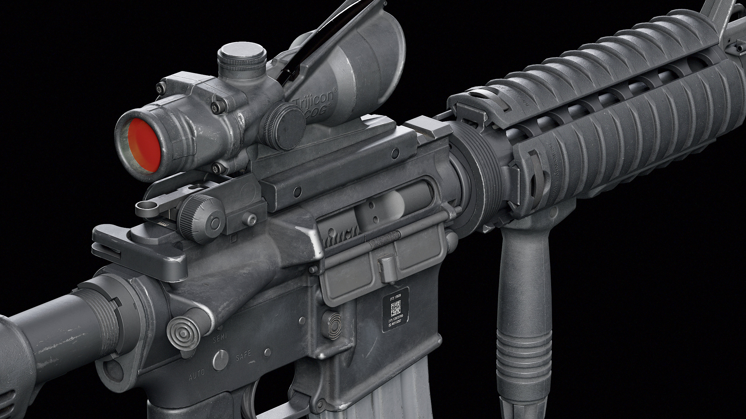 3D model M4A1-ACOG VR / AR / low-poly | CGTrader