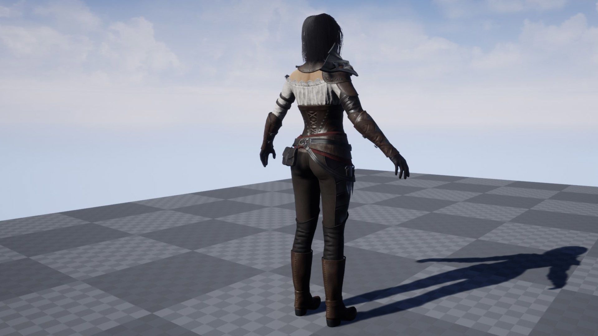 3D model Caroline VR / AR / low-poly | CGTrader