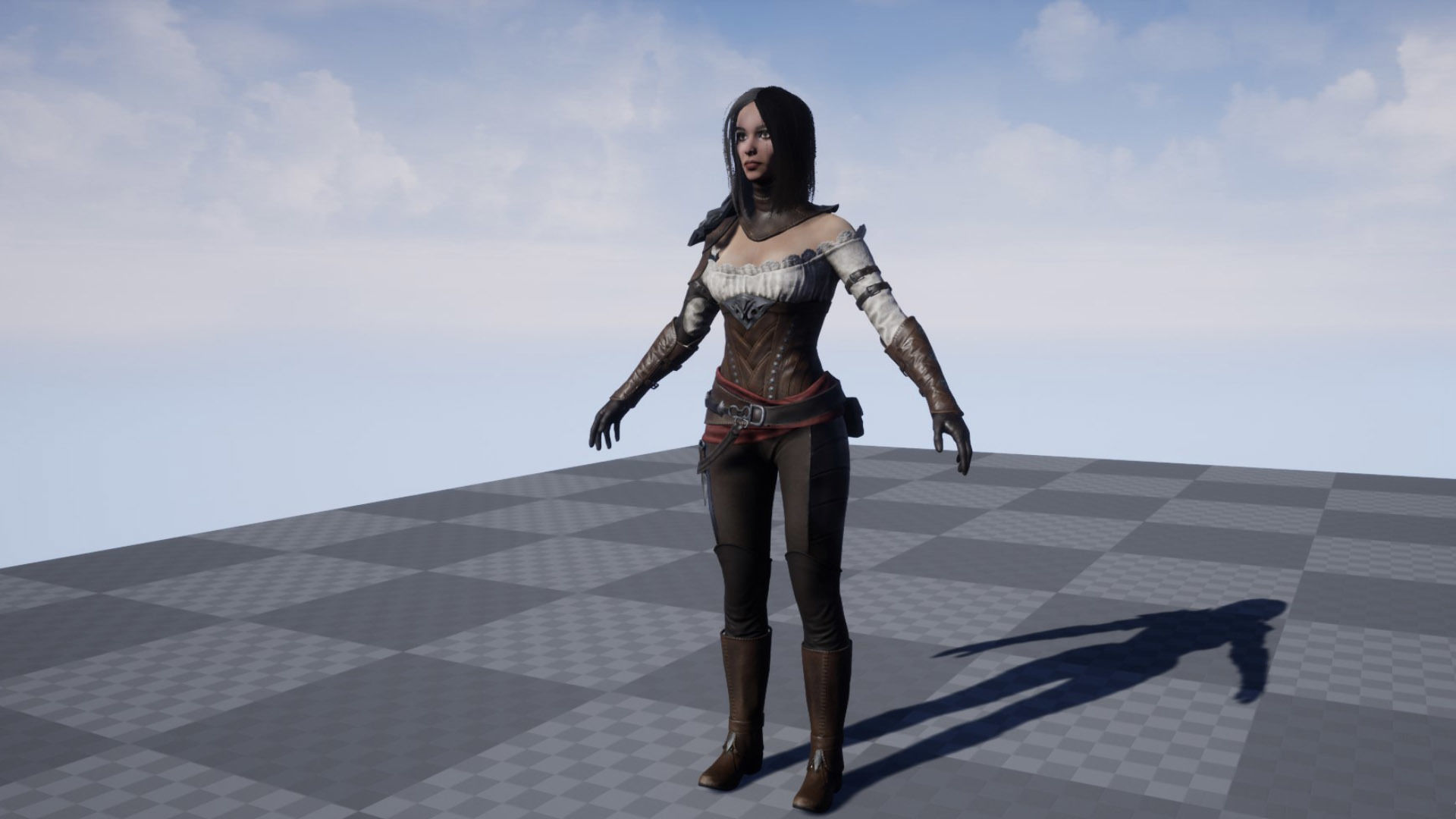 3D model Caroline VR / AR / low-poly | CGTrader