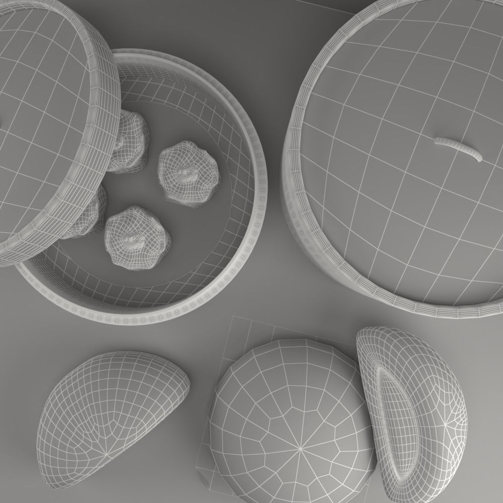 Dim Sum Chinese Delicacies free 3D model | CGTrader
