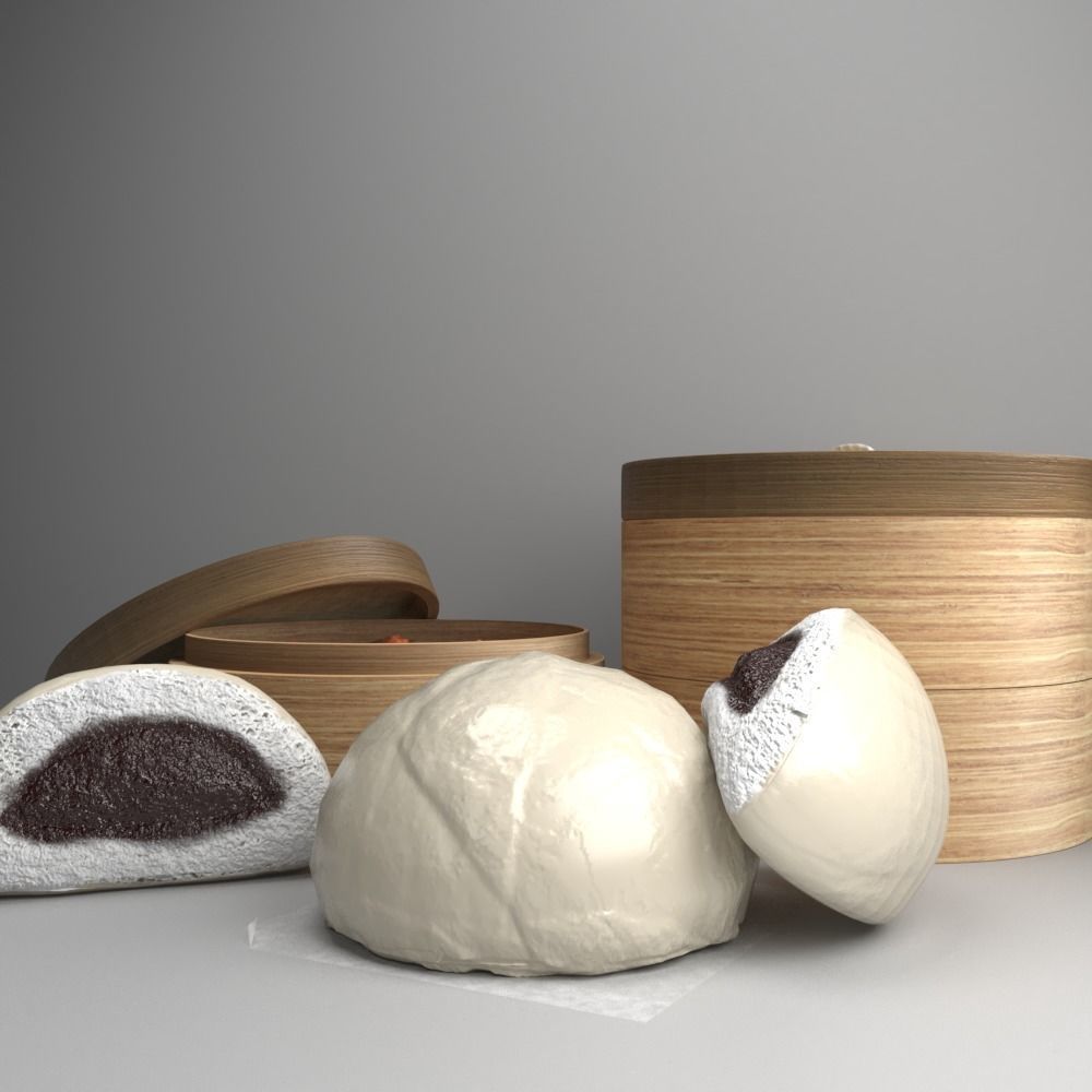 Dim Sum Chinese Delicacies free 3D model | CGTrader