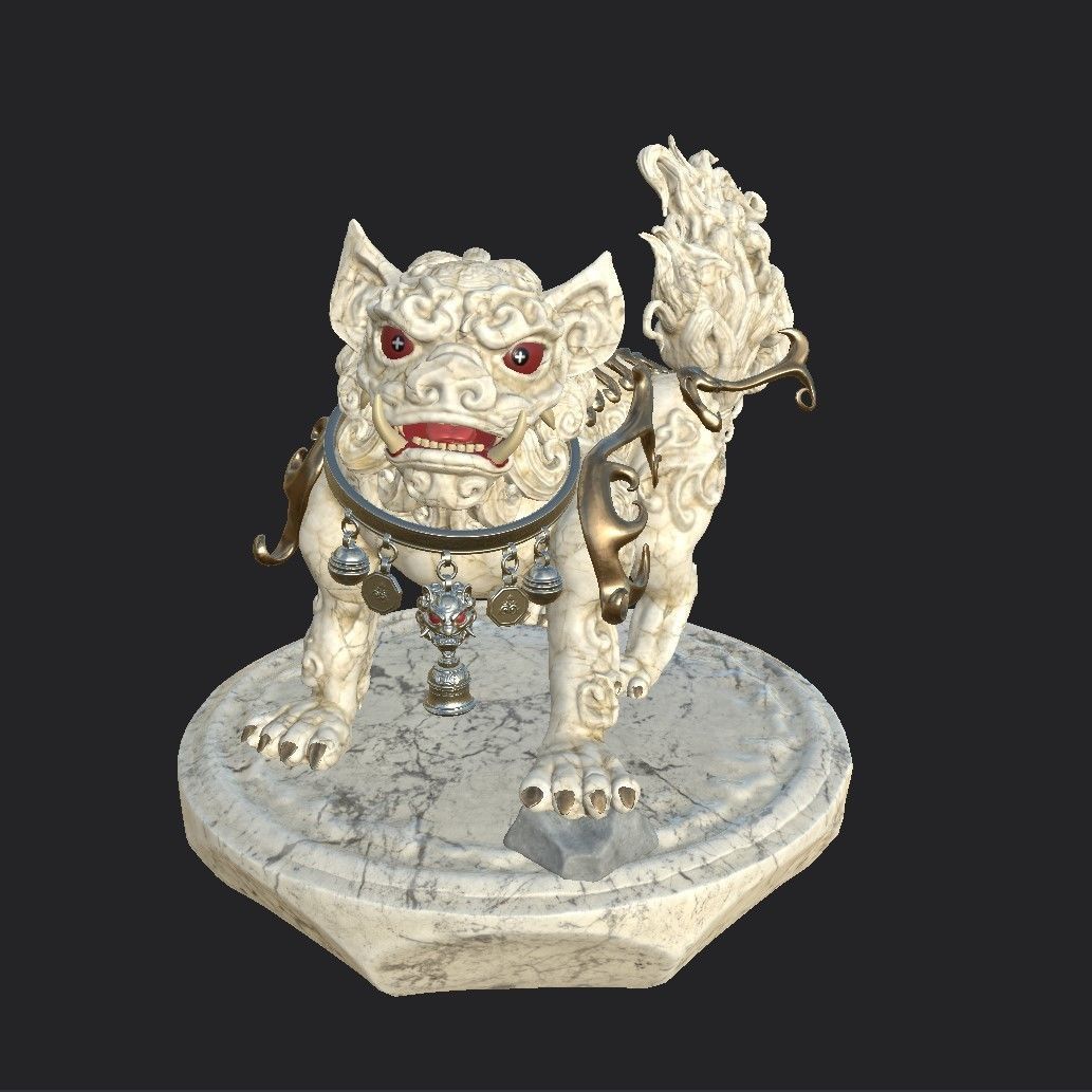 Foo dog 3D model | CGTrader