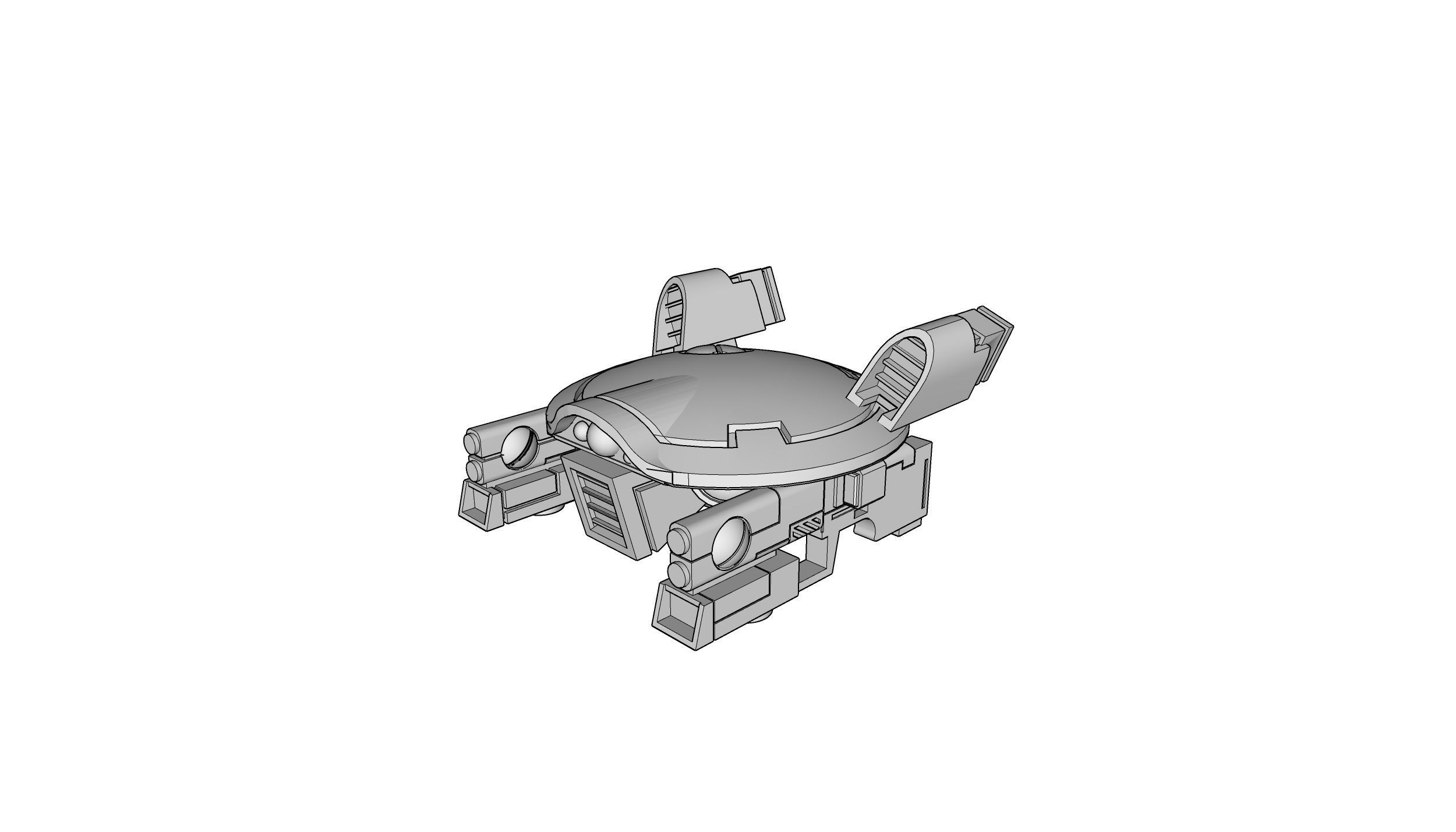 Gun Drone AC free 3D model 3D printable | CGTrader