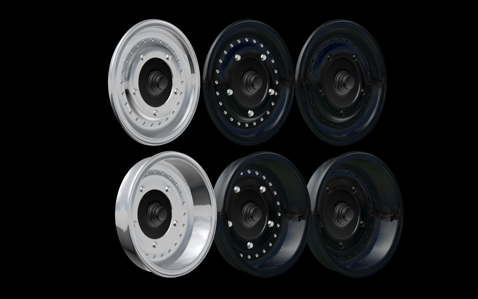 3D model Classic stylish AEW Centerline rims VR / AR / low-poly | CGTrader