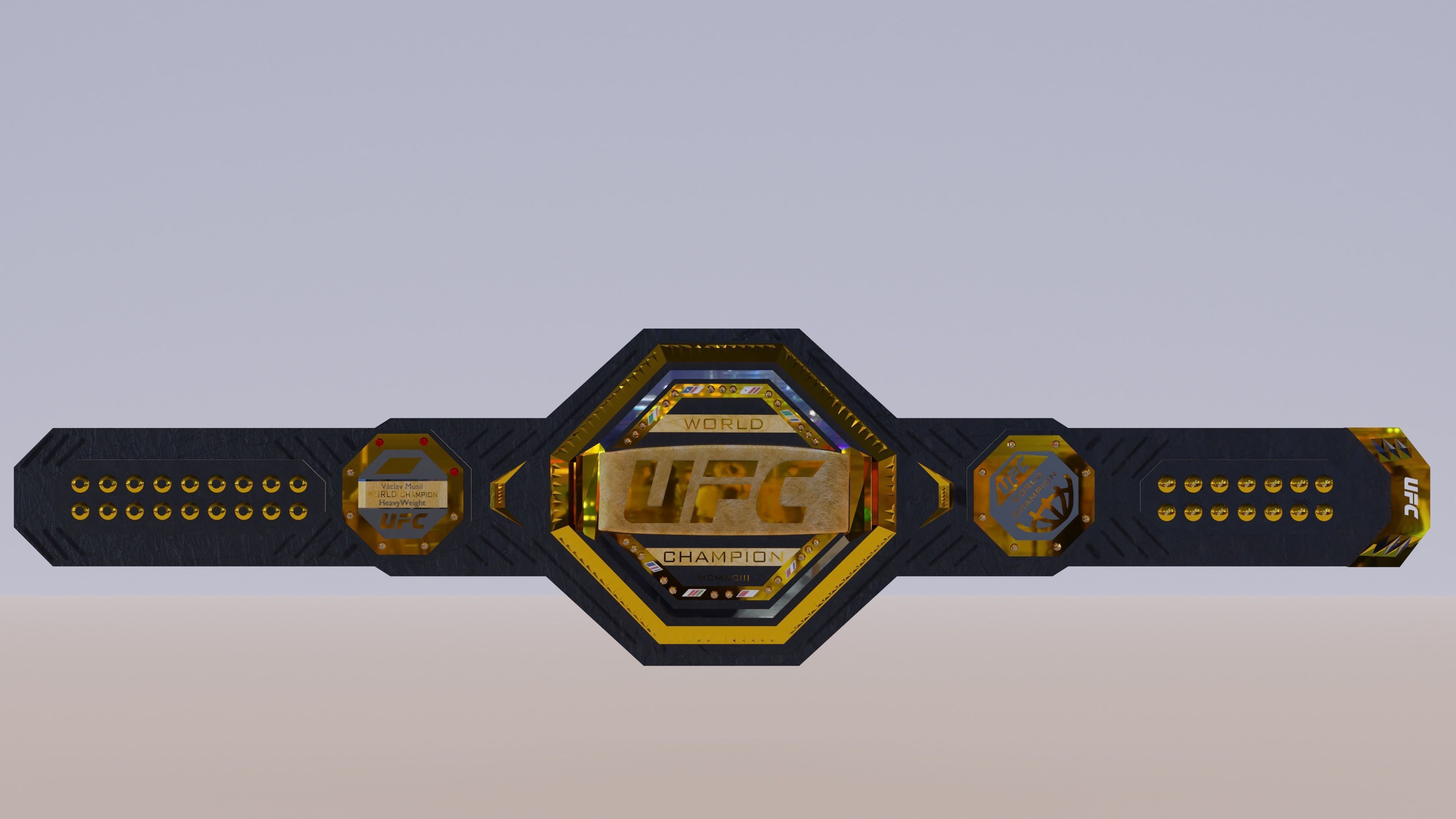 UFC Championship belt 3D model | CGTrader