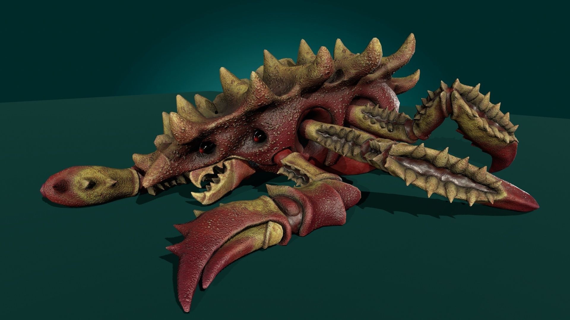 3D model Giant Crab Monster VR / AR / low-poly rigged animated | CGTrader