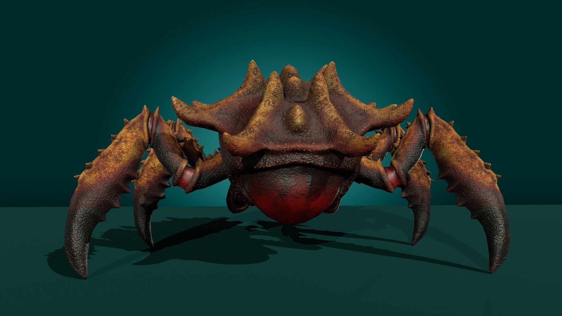 3D model Giant Crab Monster VR / AR / low-poly rigged animated | CGTrader