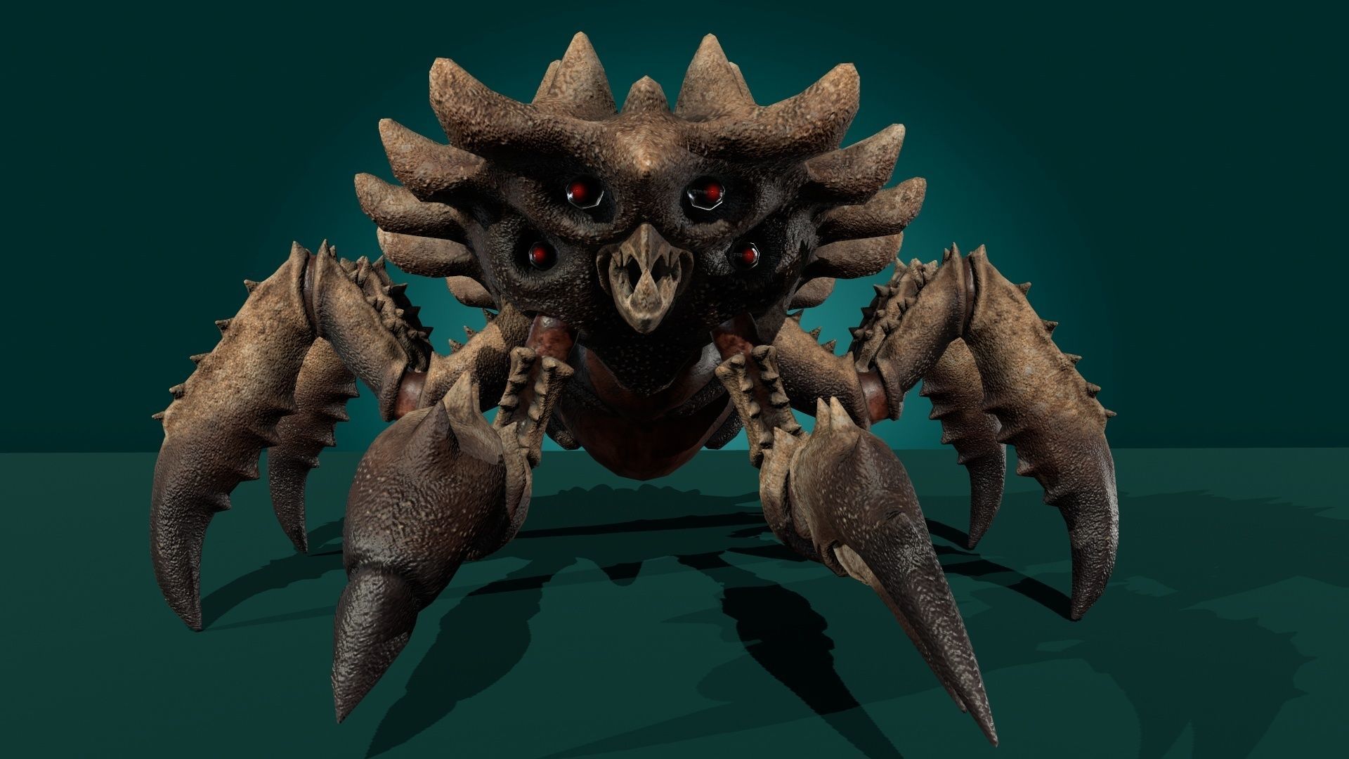 3D model Giant Crab Monster VR / AR / low-poly rigged animated | CGTrader
