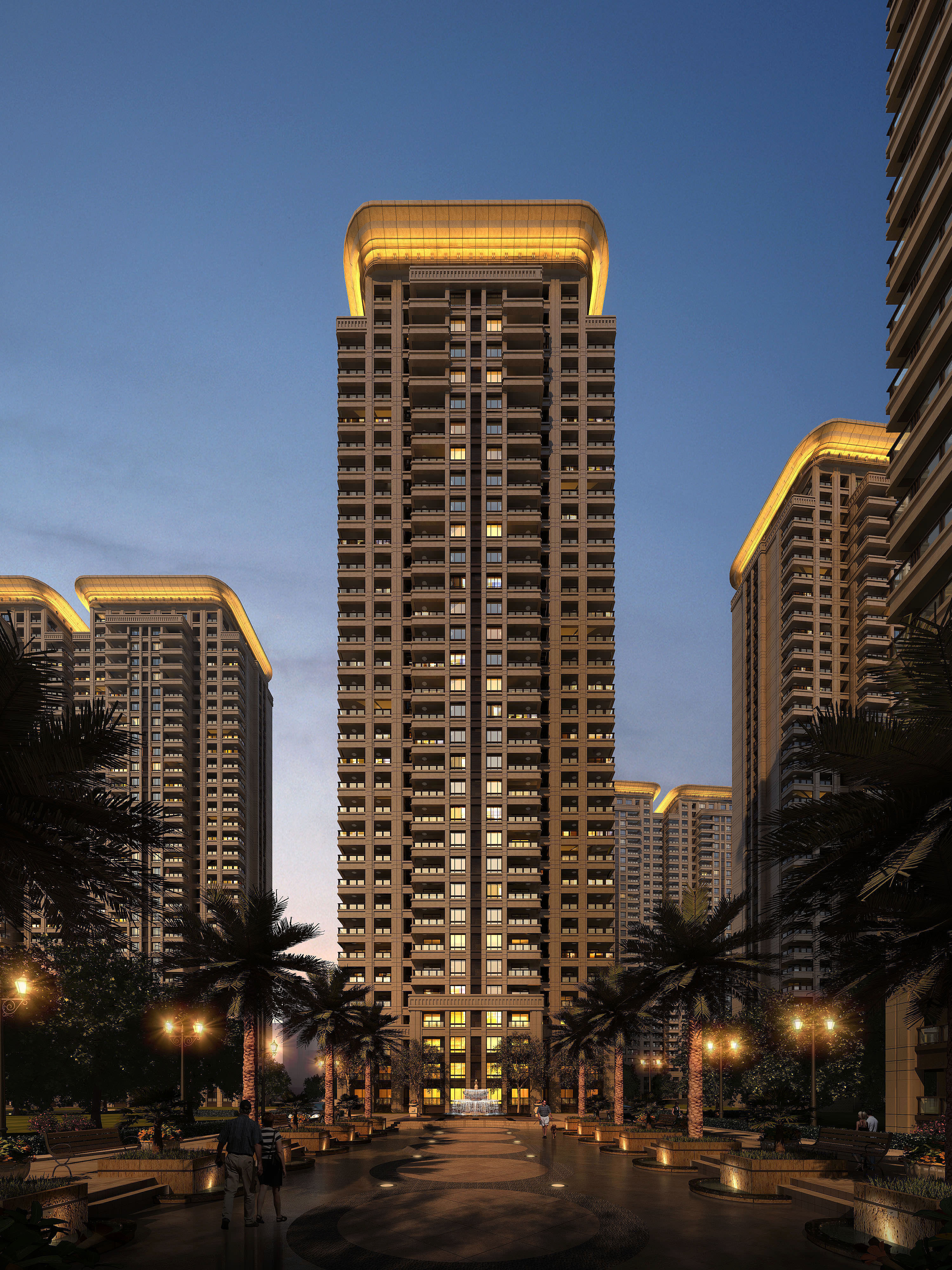 Modern Light Color Skyscraper 3D Model .max - CGTrader.com