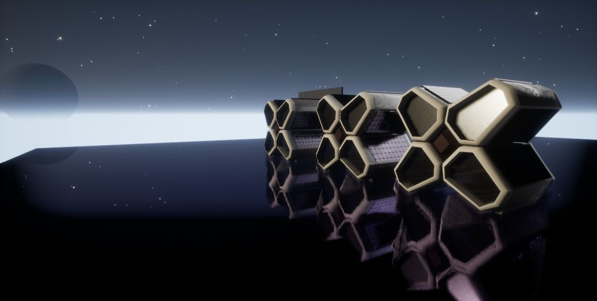 3D model Sci Fi Prop - Solar Panels - Container - Generator VR / AR ...