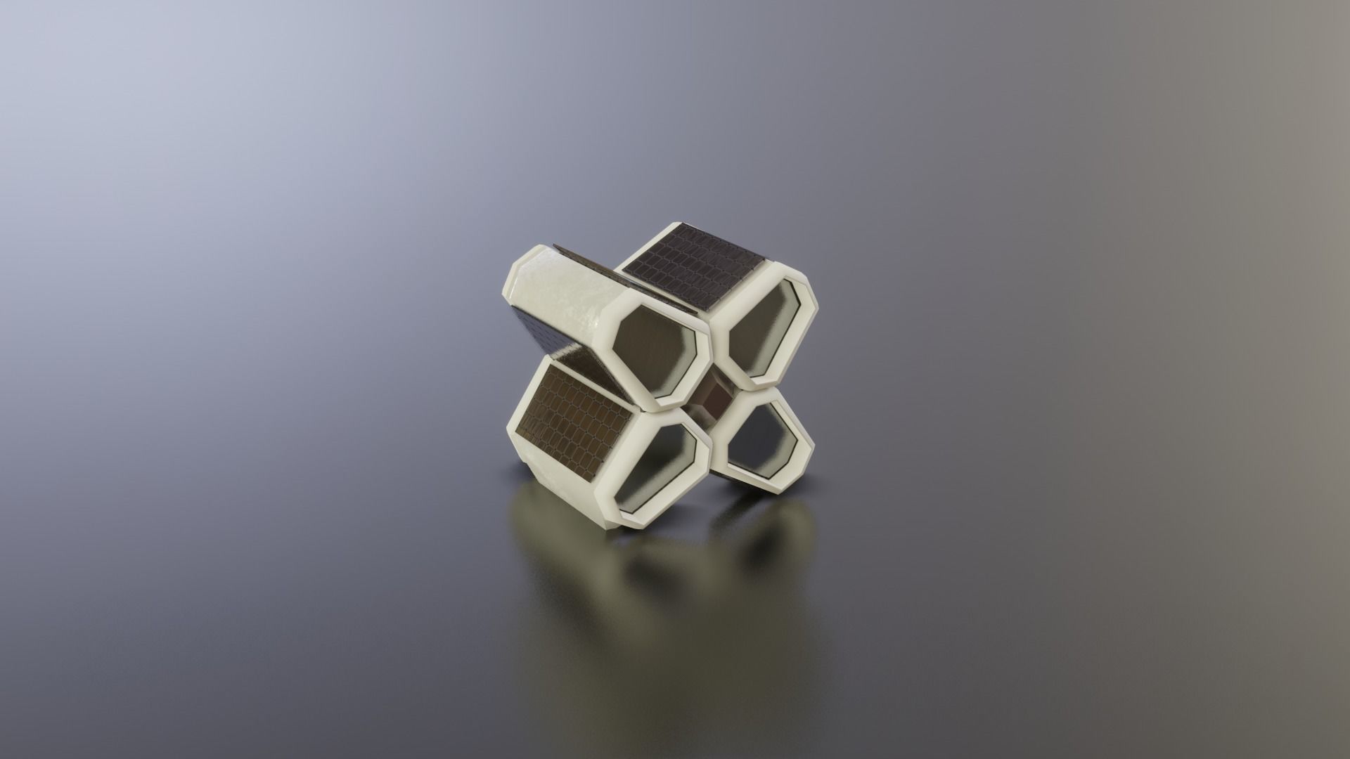 3D model Sci Fi Prop - Solar Panels - Container - Generator VR / AR ...